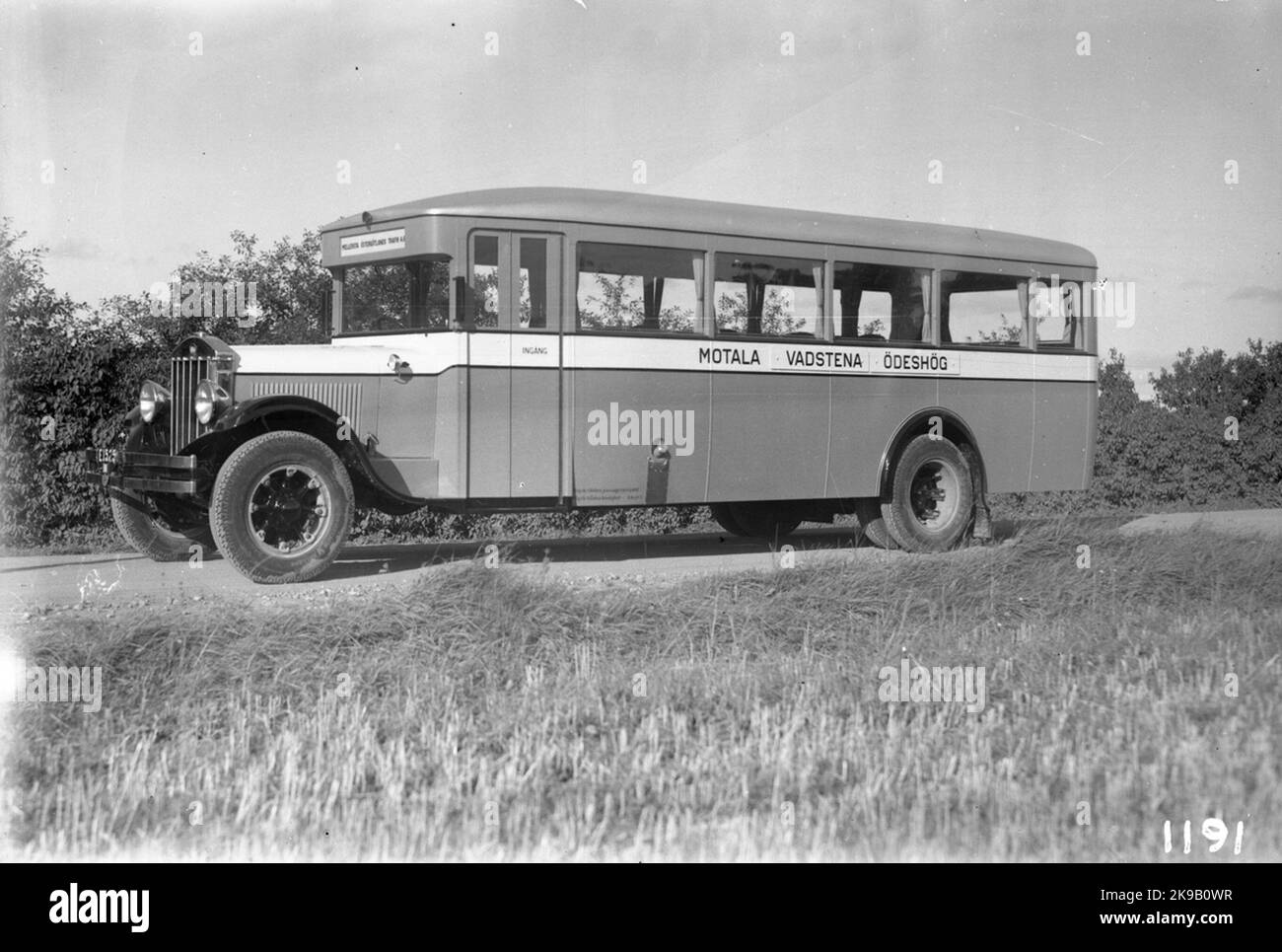 Delivery photo of reo bus manufactured for central Östergötland traffic ...