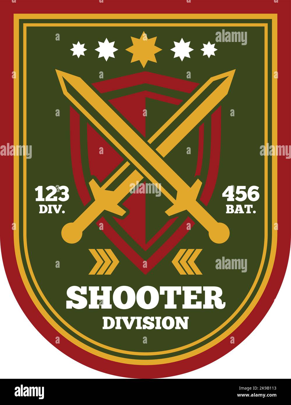 Warrior division Stock Vector Images - Alamy