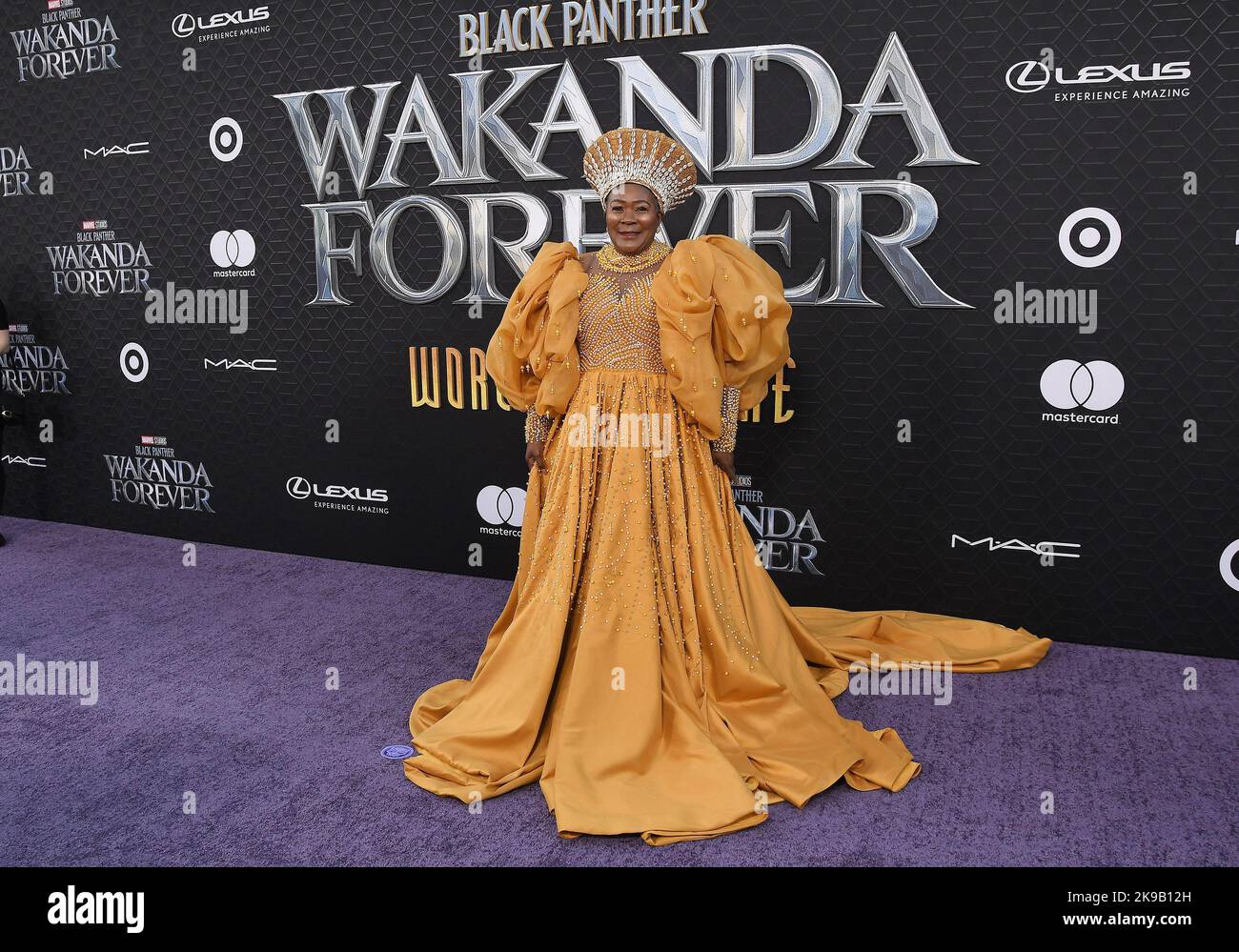 Hollywood, CA, October 26, 2022. Connie Chiume arrives at the Marvel ...
