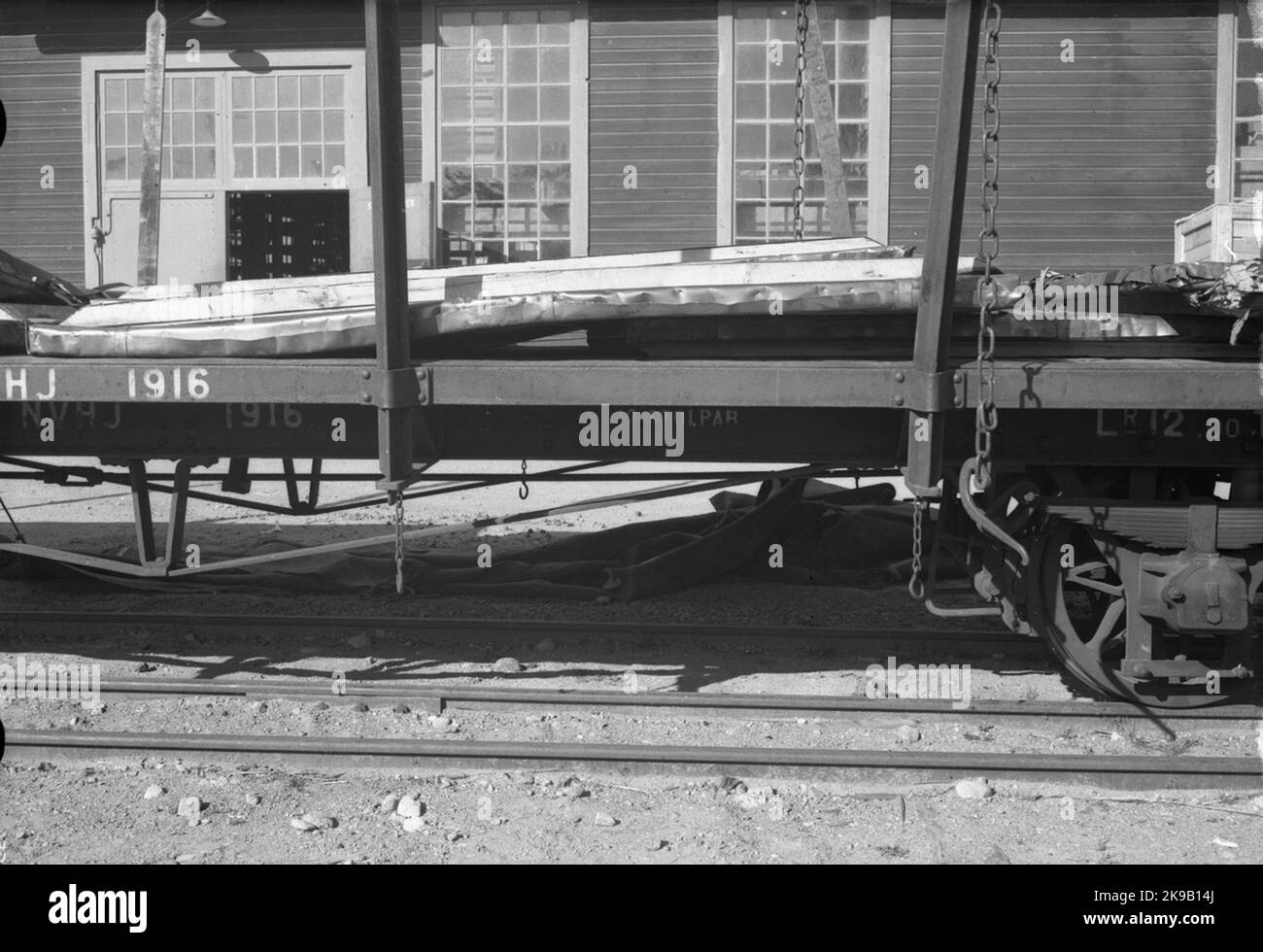 Sheet loaded on trolley, damaged during transport Stock Photo - Alamy