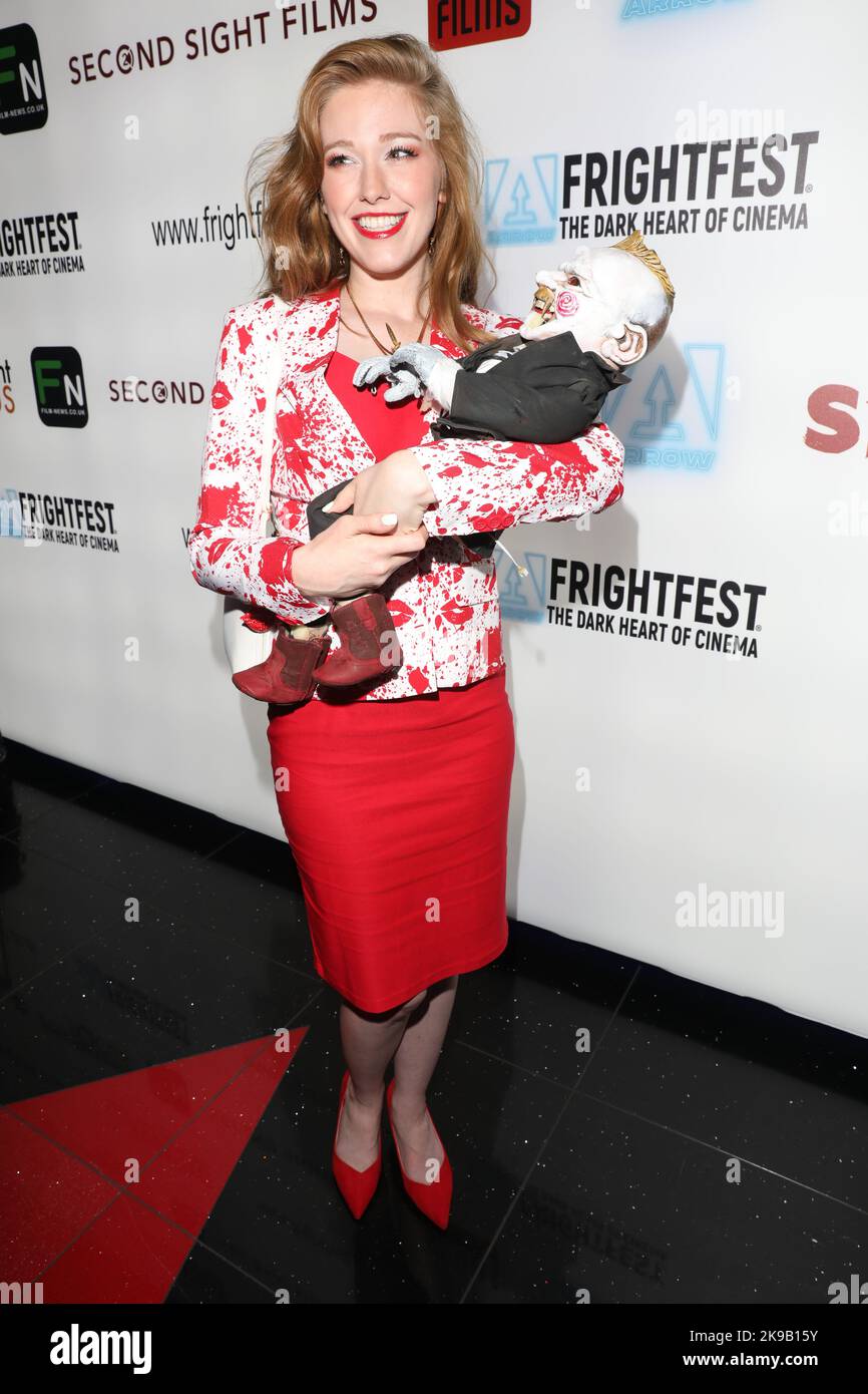 Chelsea Grant attends 'Scare Package 2' film premiere during Arrow ...