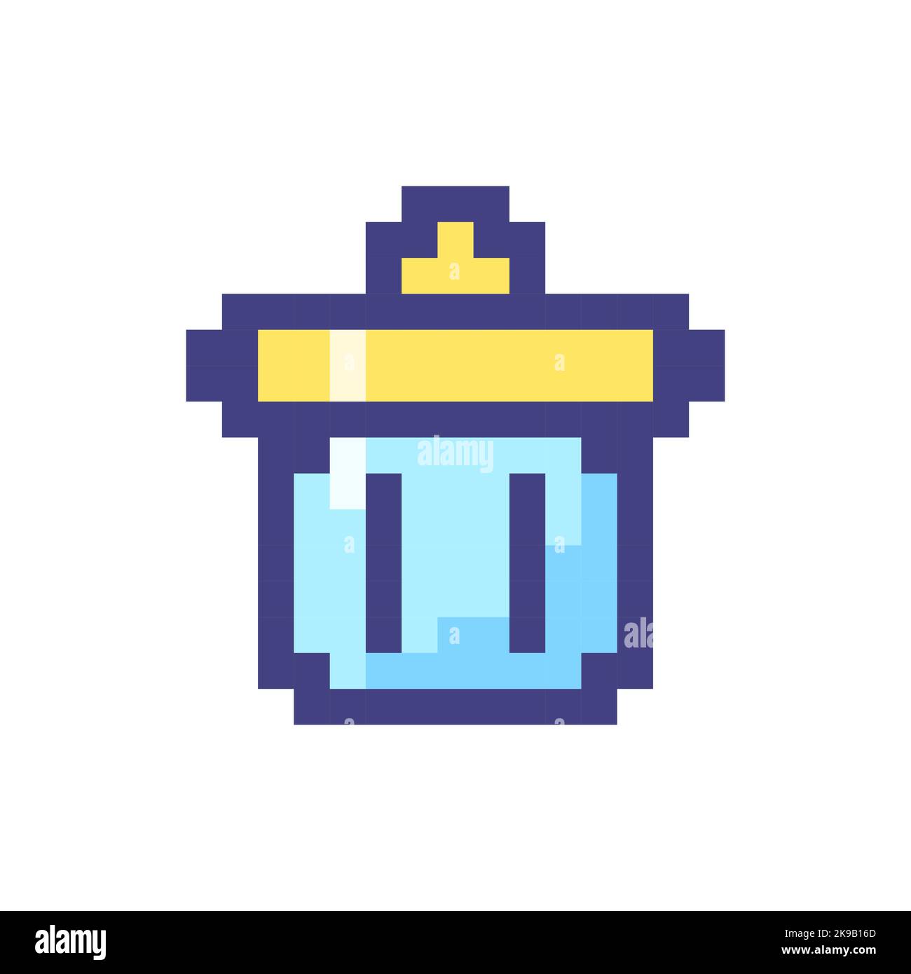 Trash can pixelated RGB color ui icon Stock Vector Image & Art - Alamy