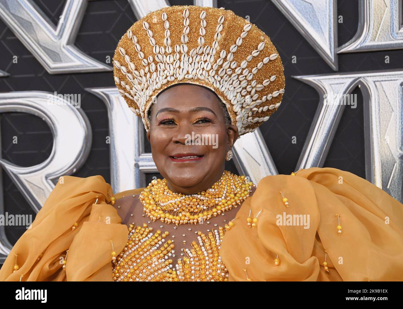 Los Angeles, USA. 26th Oct, 2022. Connie Chiume arrives at the Marvel ...