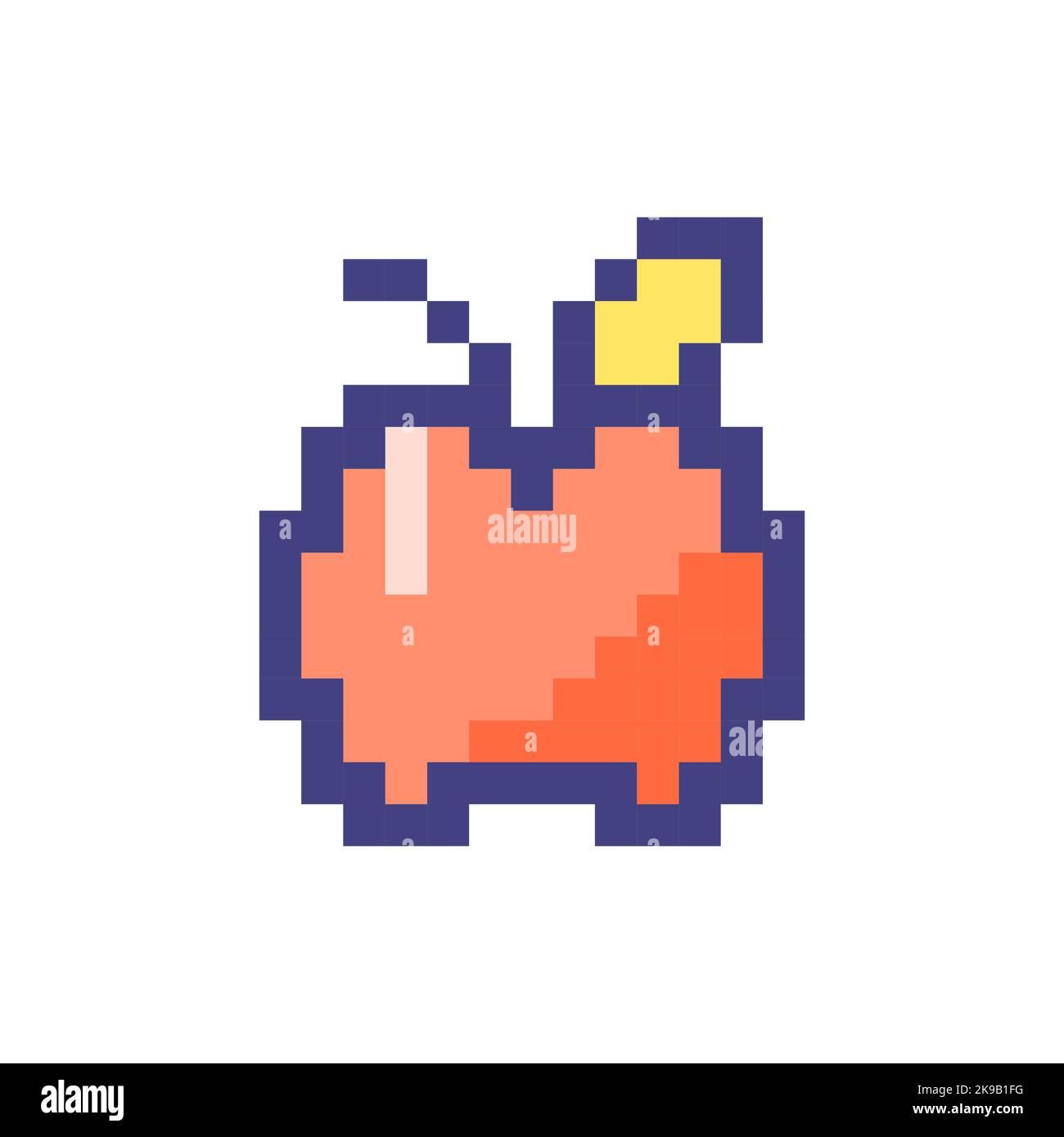 Apple fruit pixelated RGB color ui icon Stock Vector Image & Art - Alamy