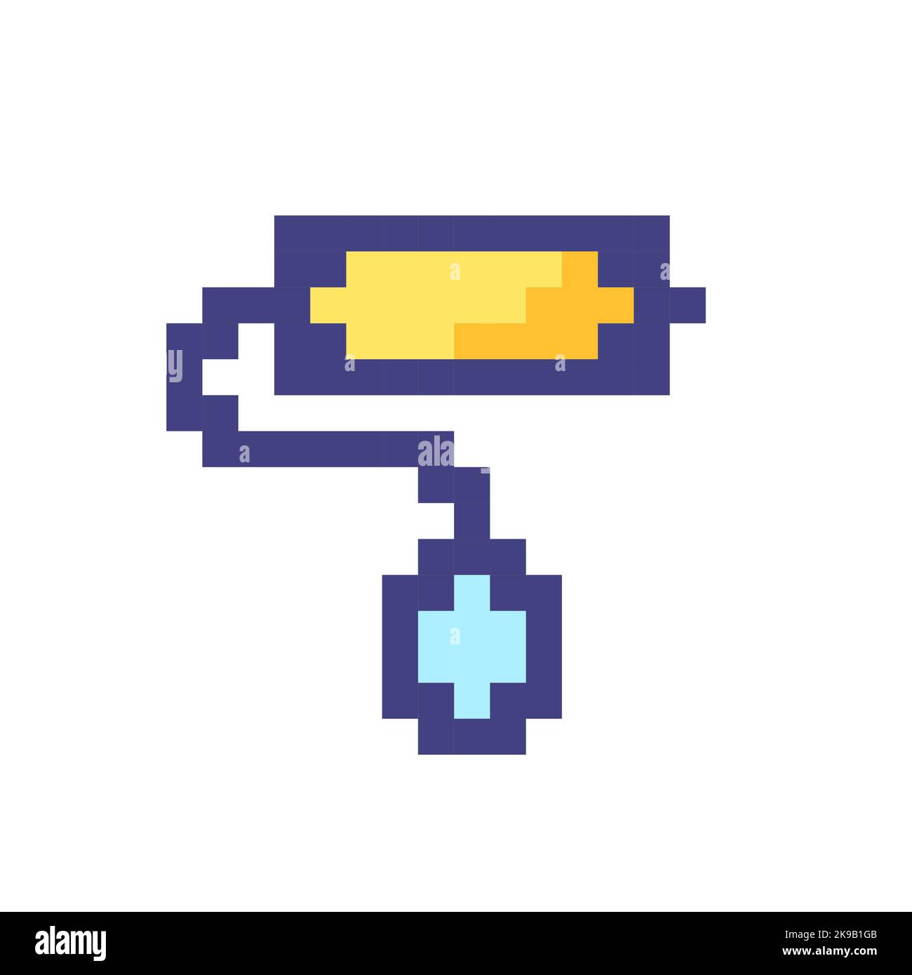 Paint roller tool pixelated RGB color ui icon Stock Vector Image & Art ...