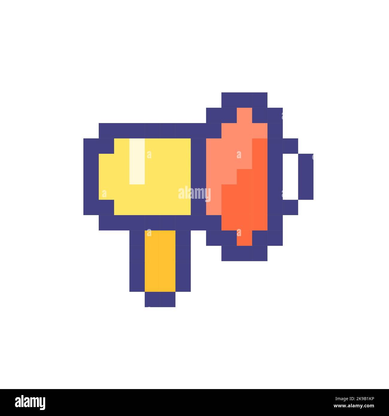 Handheld megaphone pixelated RGB color ui icon Stock Vector Image & Art ...