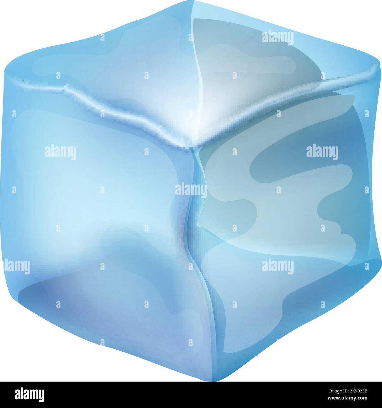 Ice cube. Cartoon frozen water block. Cold material Stock Vector Image ...