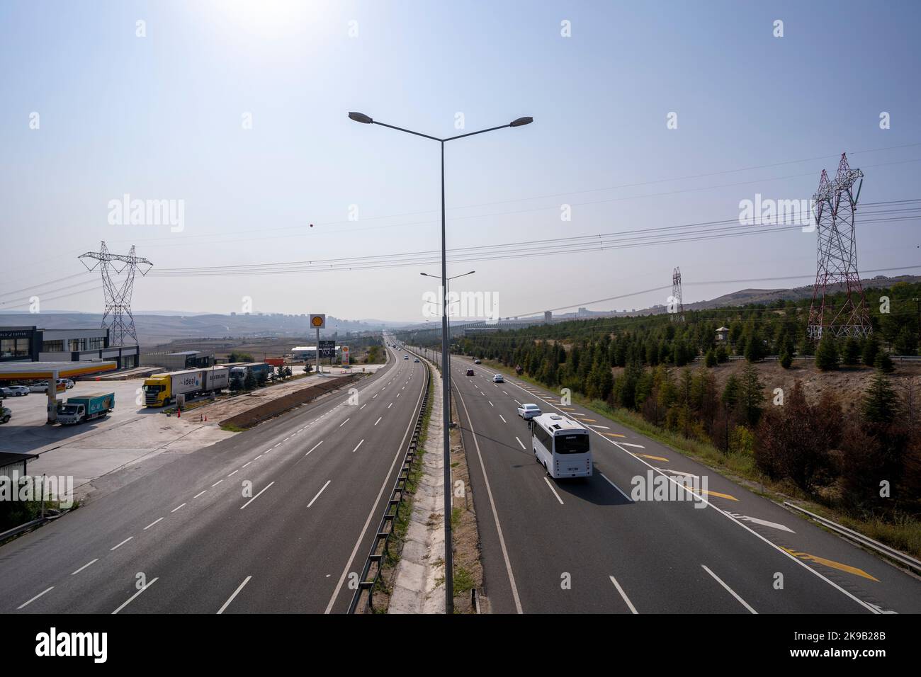 Cars on the highway Stock Photo - Alamy