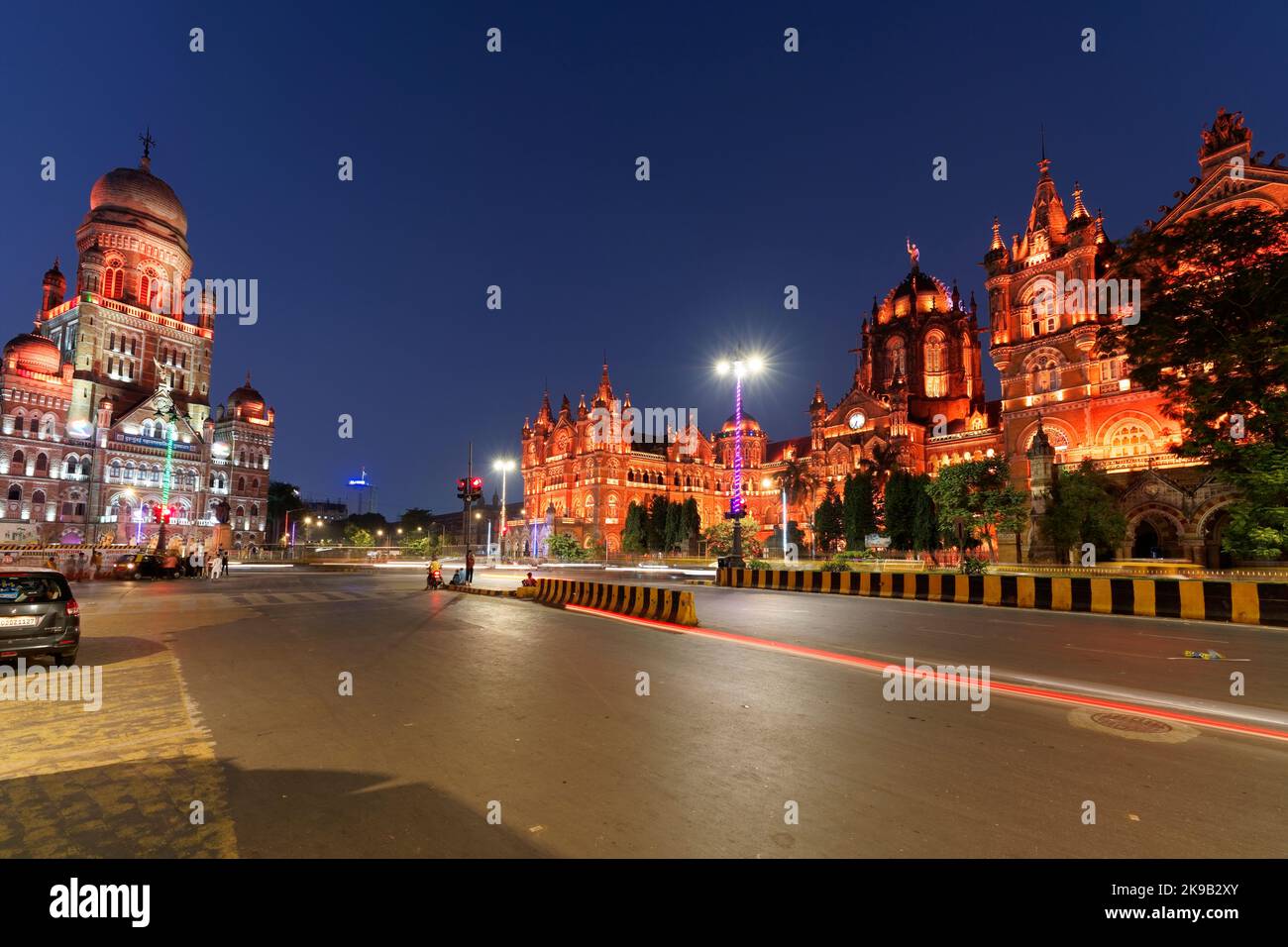 CSMT (VT) station & BMC building shot during Diwali Festival, Mumbai ...
