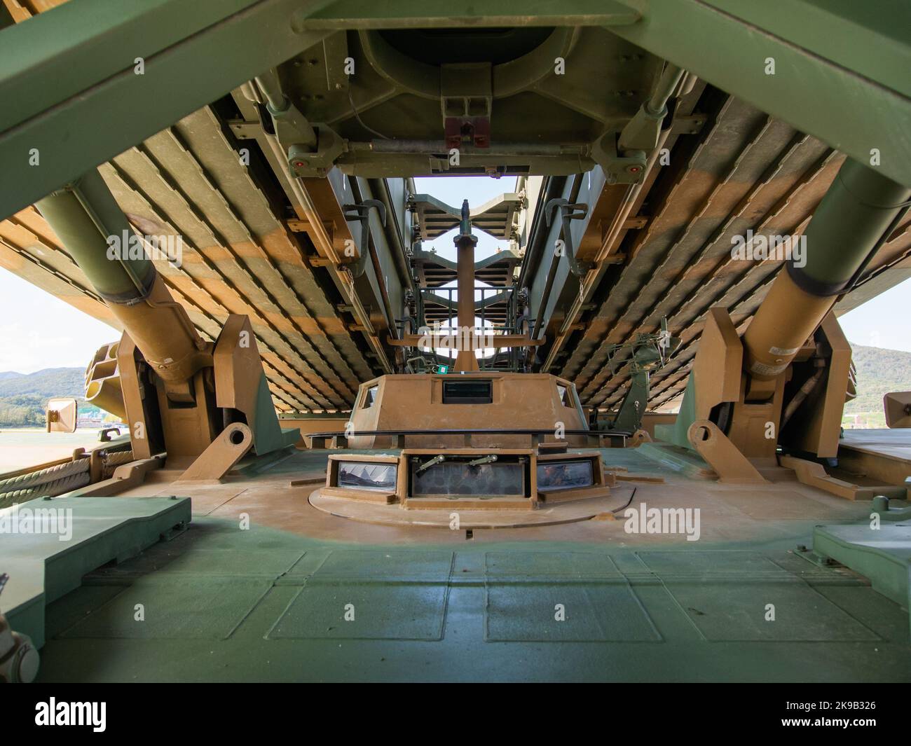 Seongnam, South Korea- Oct.15.2019: South Korean K1 AVLB (Armored ...