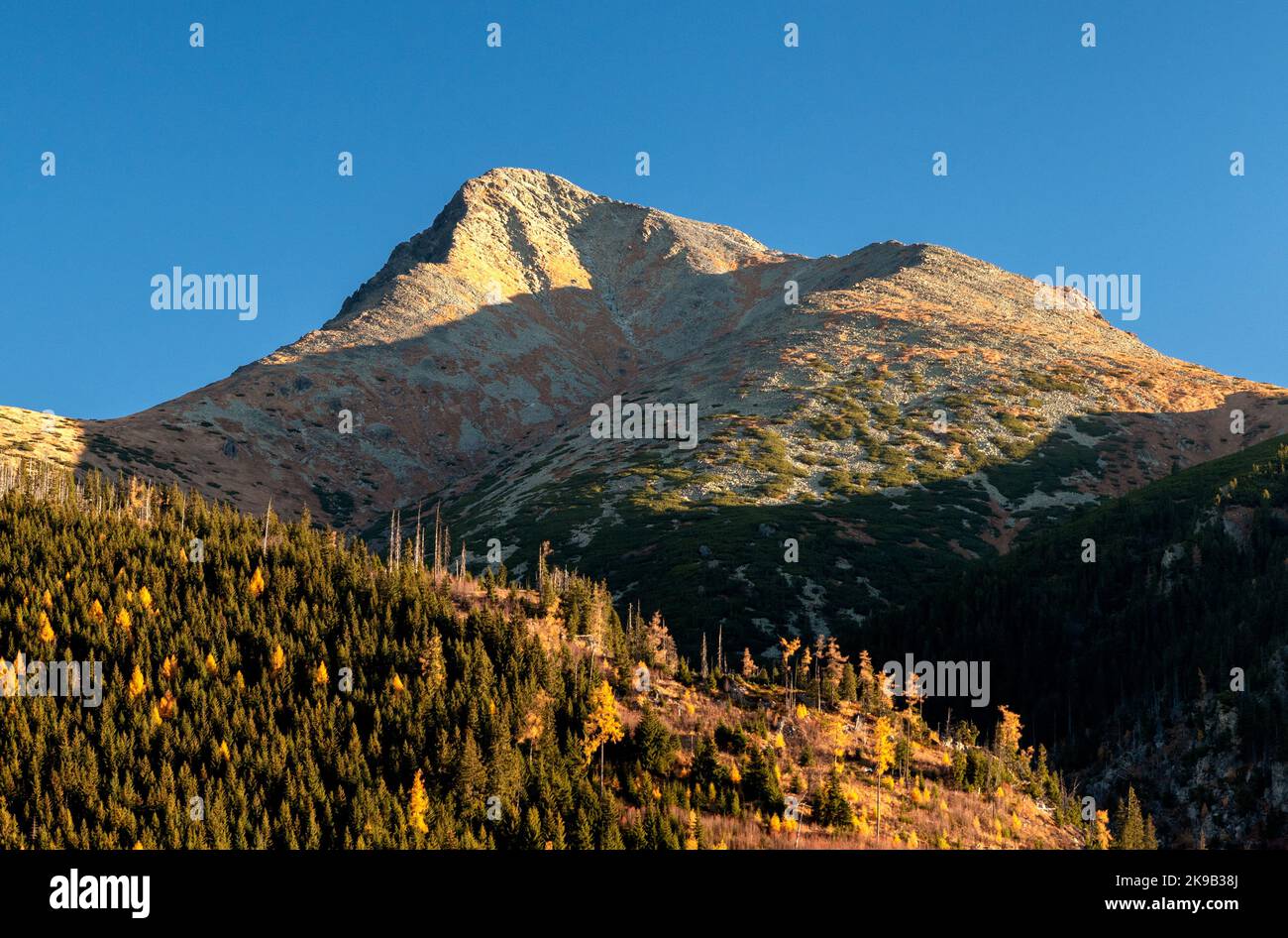Top of the hill Krivan in High Tatras mountains, Slovakia Stock Photo ...