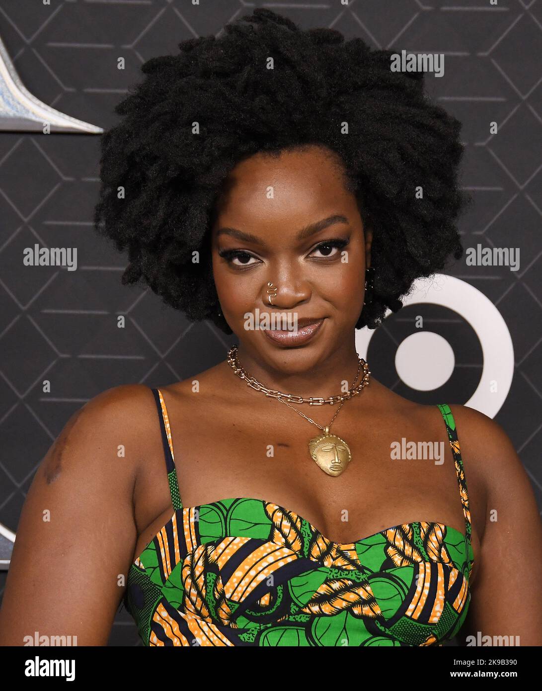 Hollywood, CA, October 26, 2022. Grace Africa arrives at the Marvel ...