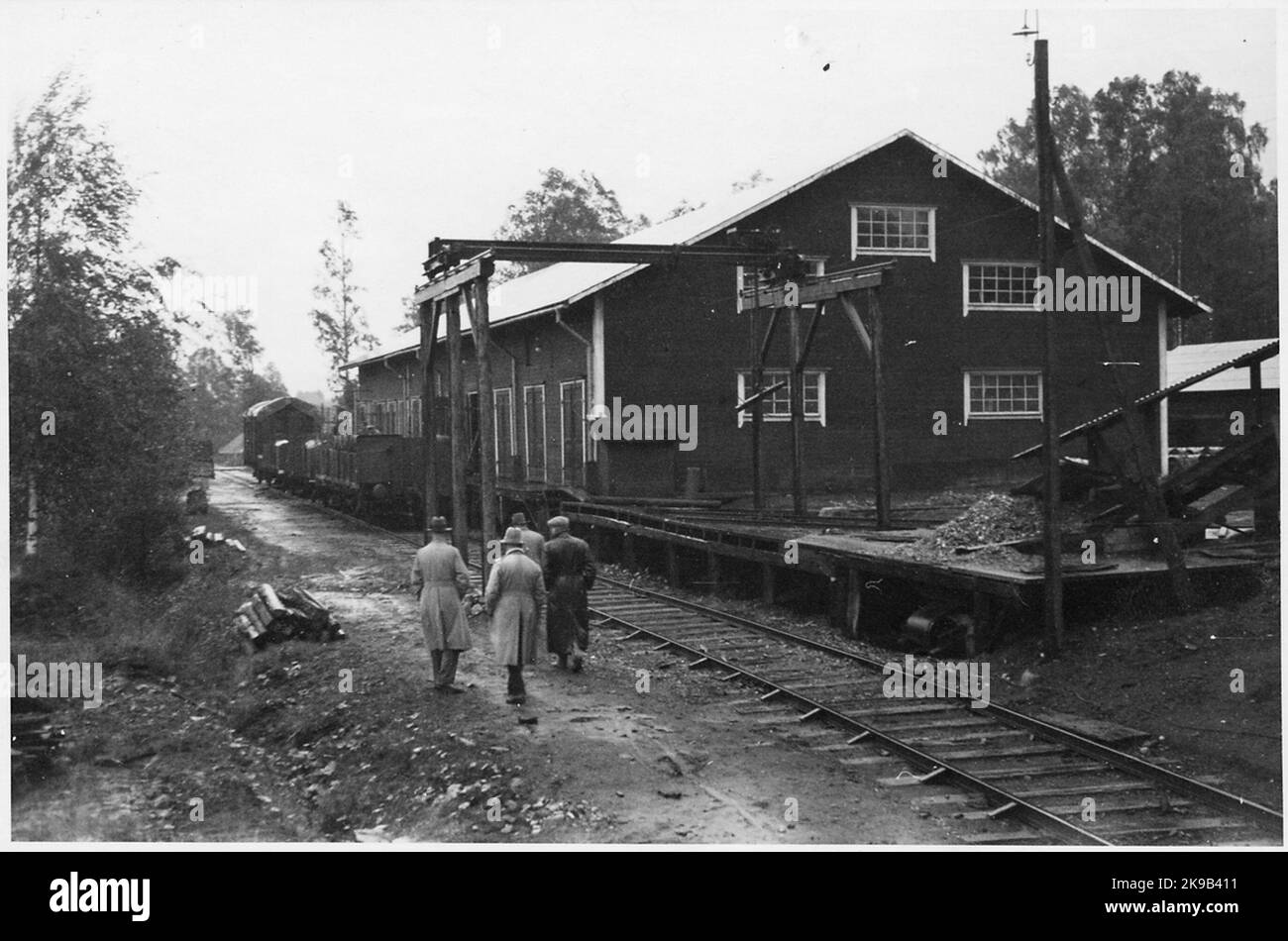 Loading area with traverse Stock Photo - Alamy