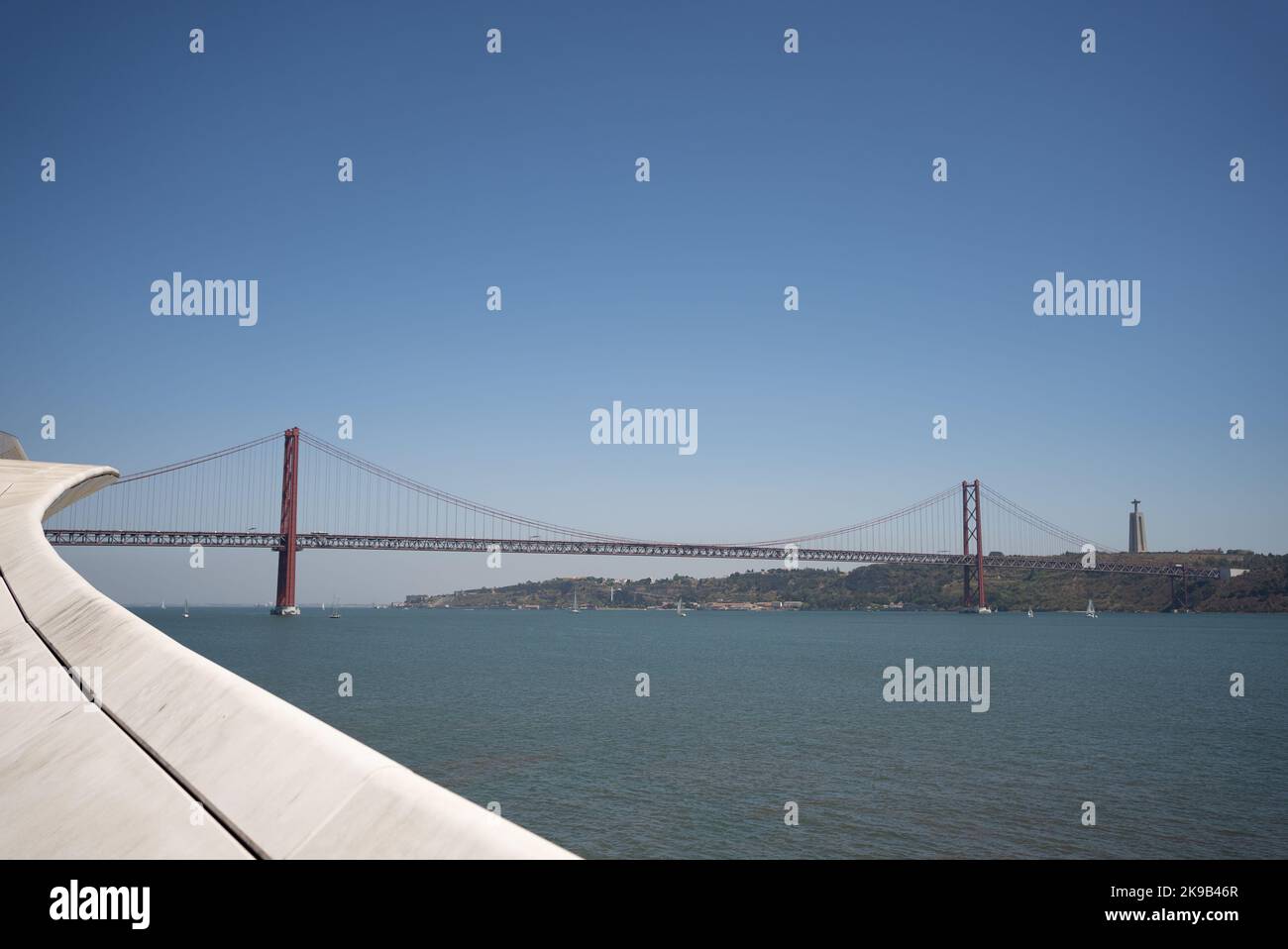 Long bridge in the distance Stock Photo - Alamy
