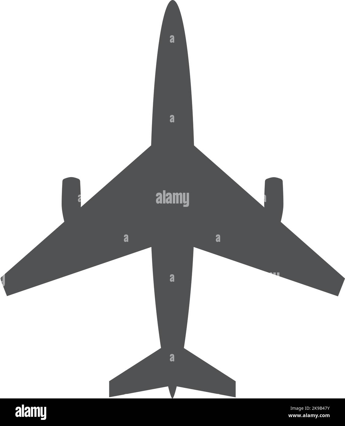 Black airplane silhouette. Plane icon. Flight symbol Stock Vector Image ...