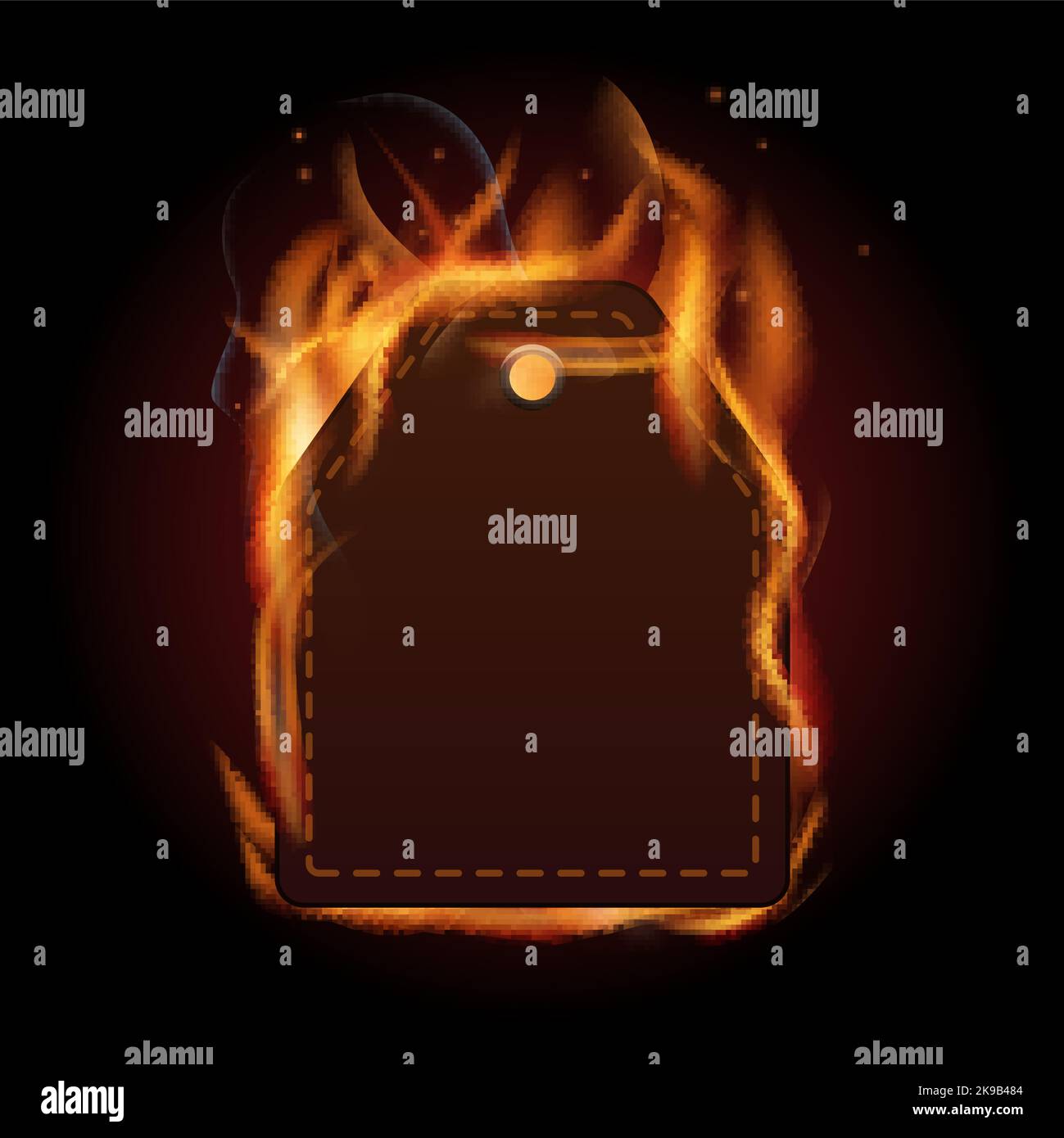 Burning hot deal promotion Stock Vector Images - Alamy