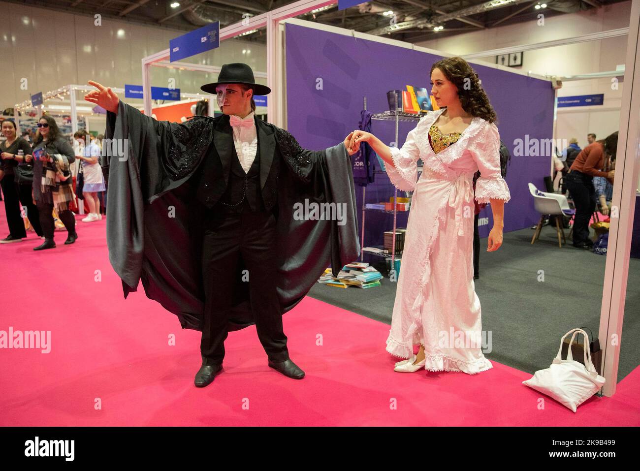 Musical Theatre enthusiasts dressed in costume attend the Musical Con ...