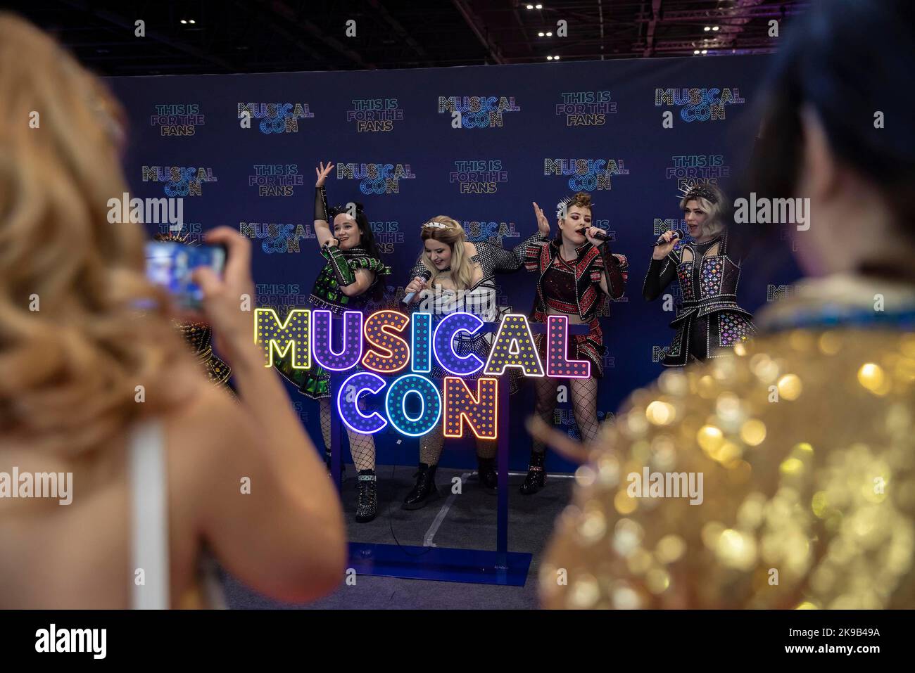 Musical Theatre enthusiasts dressed in costume attend the Musical Con ...