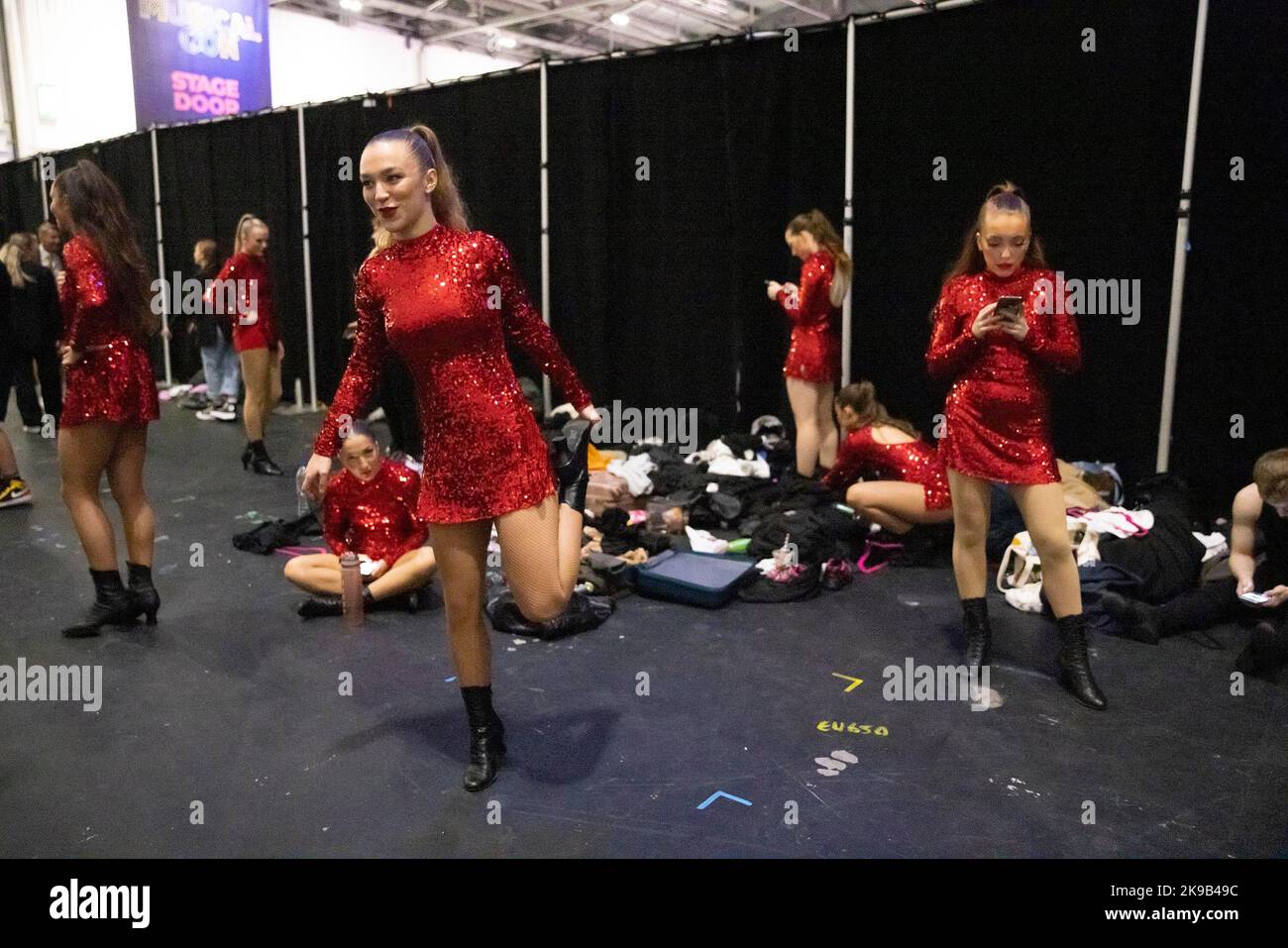 Members of the ÔAddictÕ dance group at the Musical Con 2022, the UKÕs ...