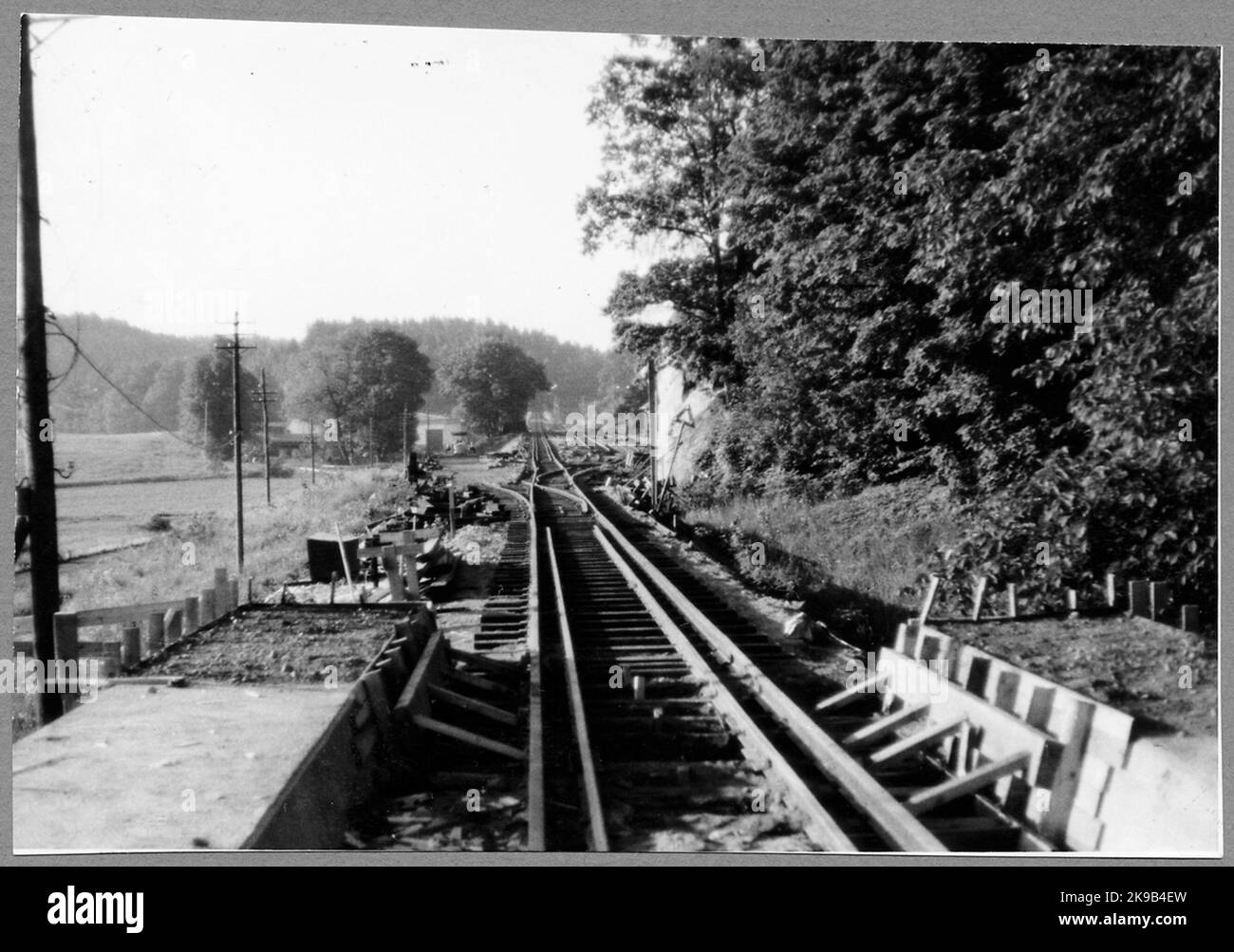 Road restructuring and widening to normal tracks at Överum. Photo from ...