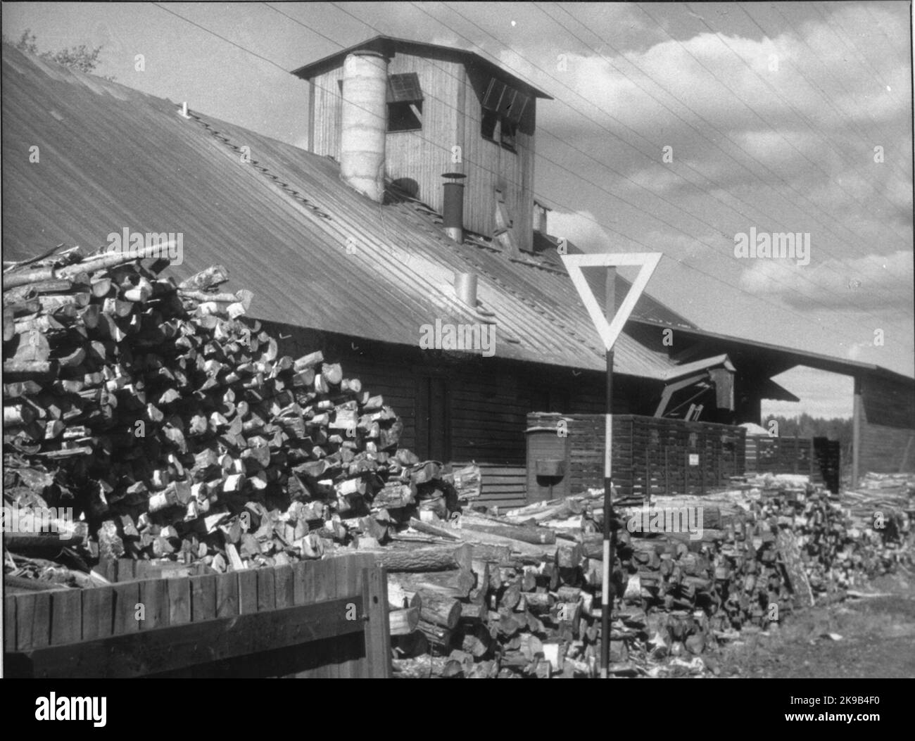 Plant for manufacture of gear wood Stock Photo - Alamy