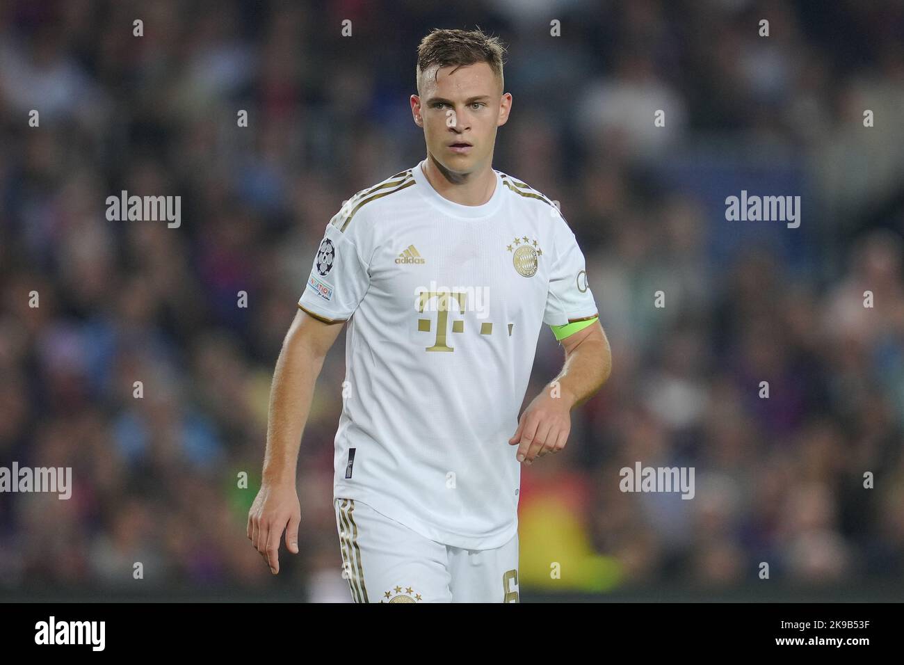 Barcelona, Spain. October 26, 2022, Joshua Kimmich of FC Bayern Munich ...