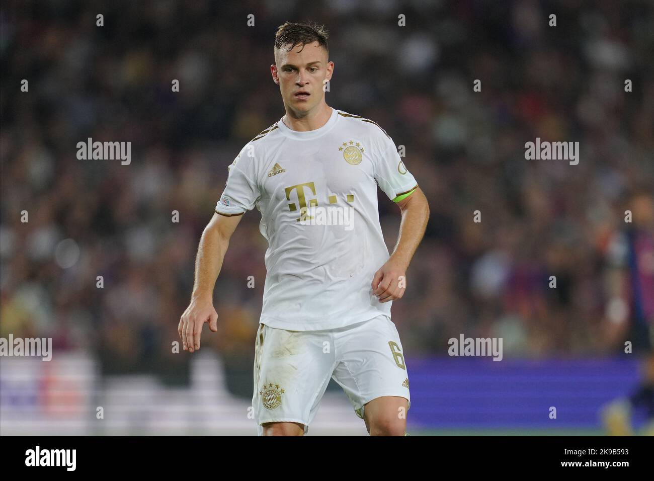 Barcelona, Spain. October 26, 2022, Joshua Kimmich of FC Bayern Munich ...
