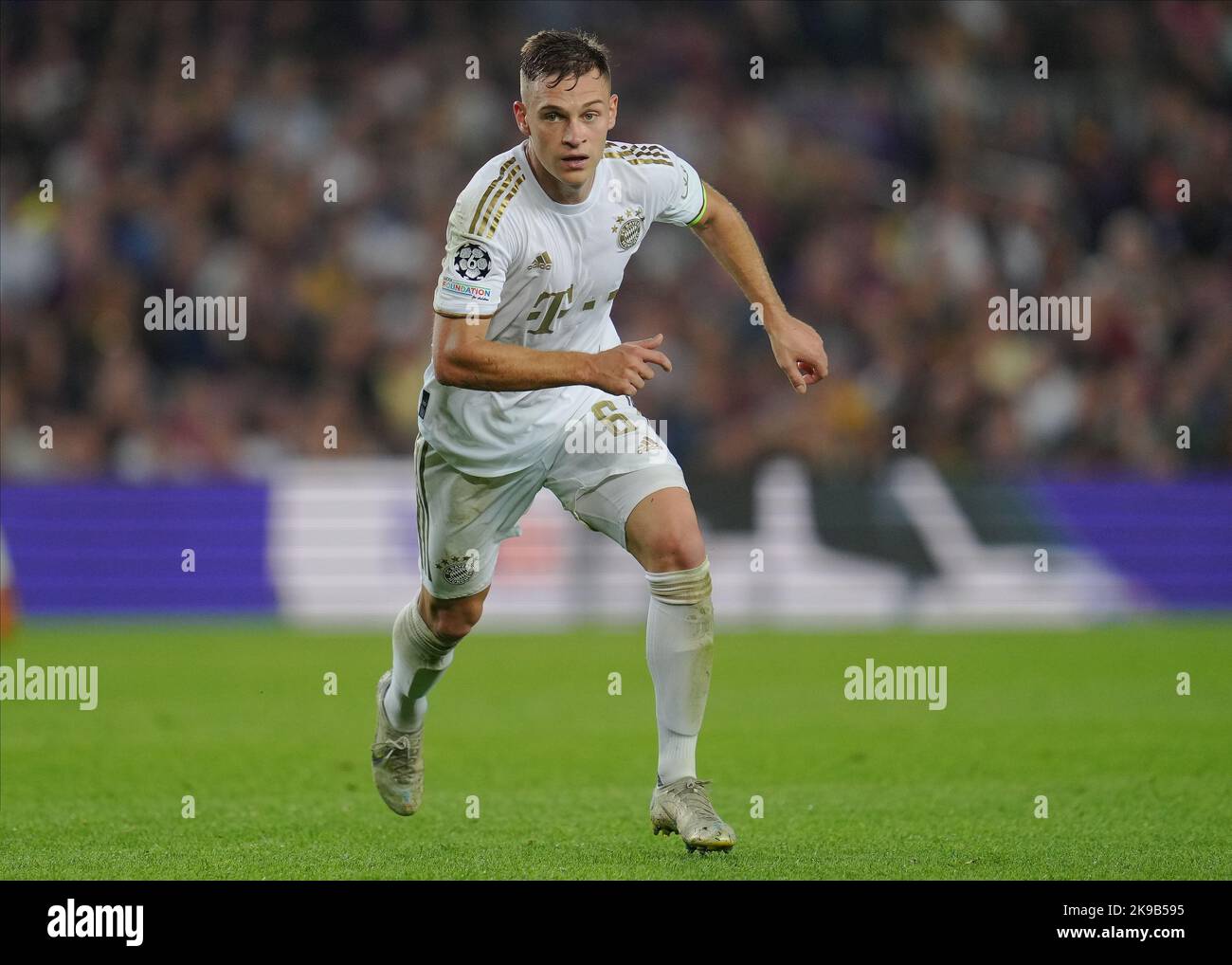 Barcelona, Spain. October 26, 2022, Joshua Kimmich of FC Bayern Munich ...