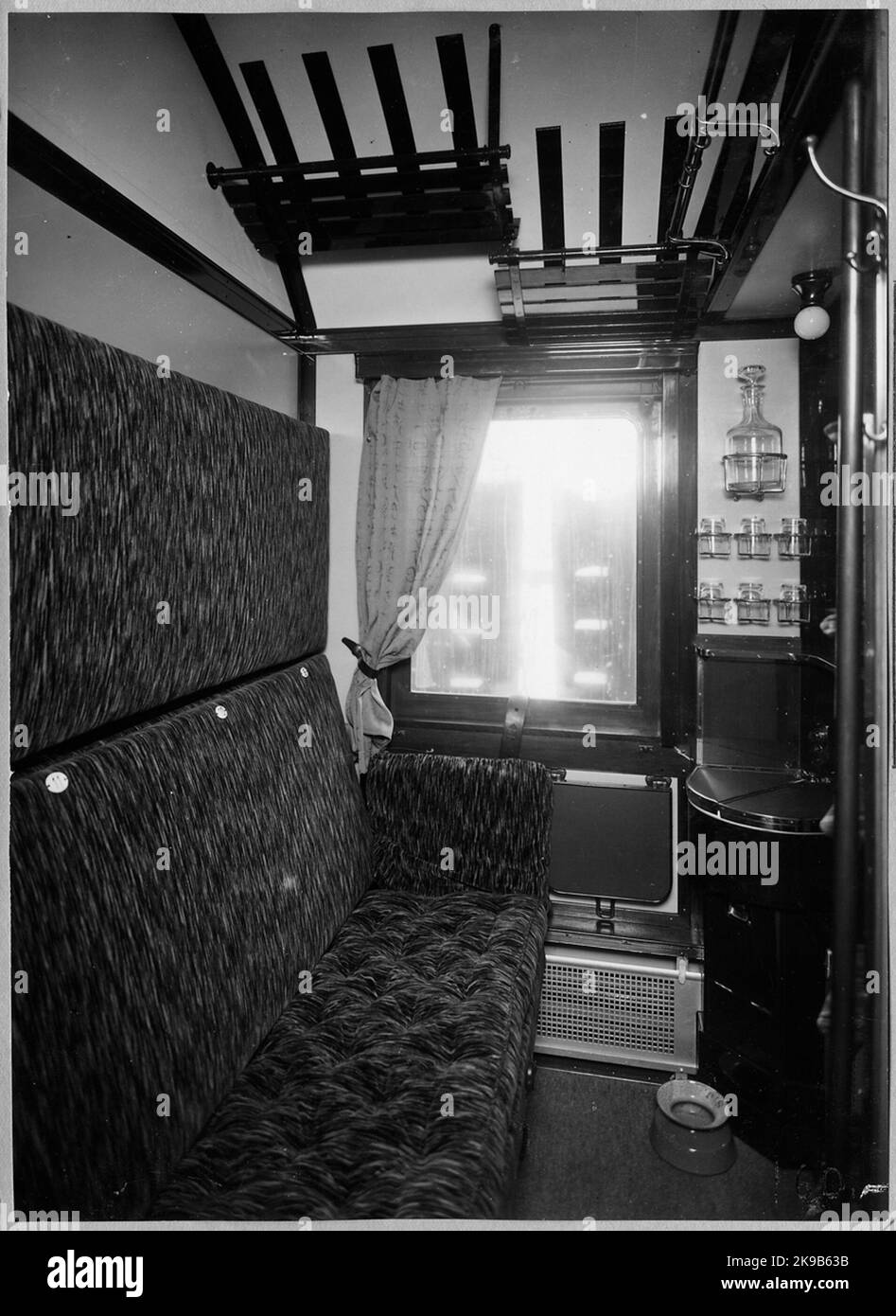 Interior of 3rd grade sleeping compartment. The State Railways, SJ Bo ...