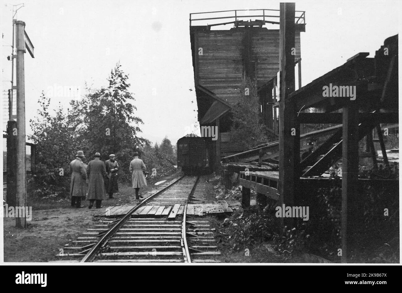 Loading area with charcoal Stock Photo - Alamy