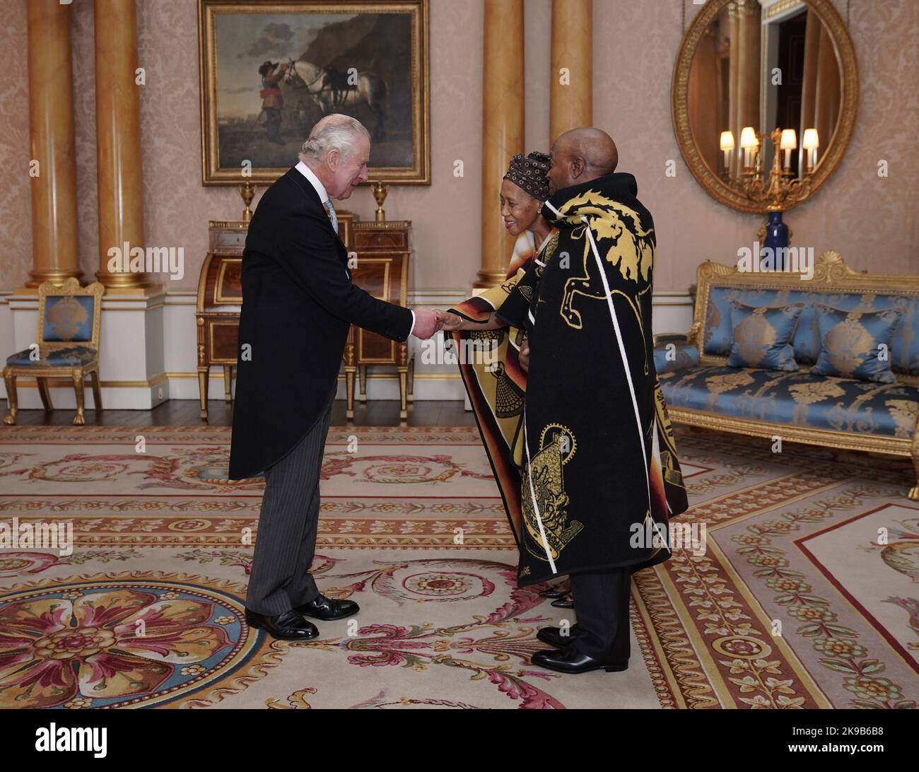 King Charles III with His Excellency Nehemia Sekhonyana Bereng, High ...