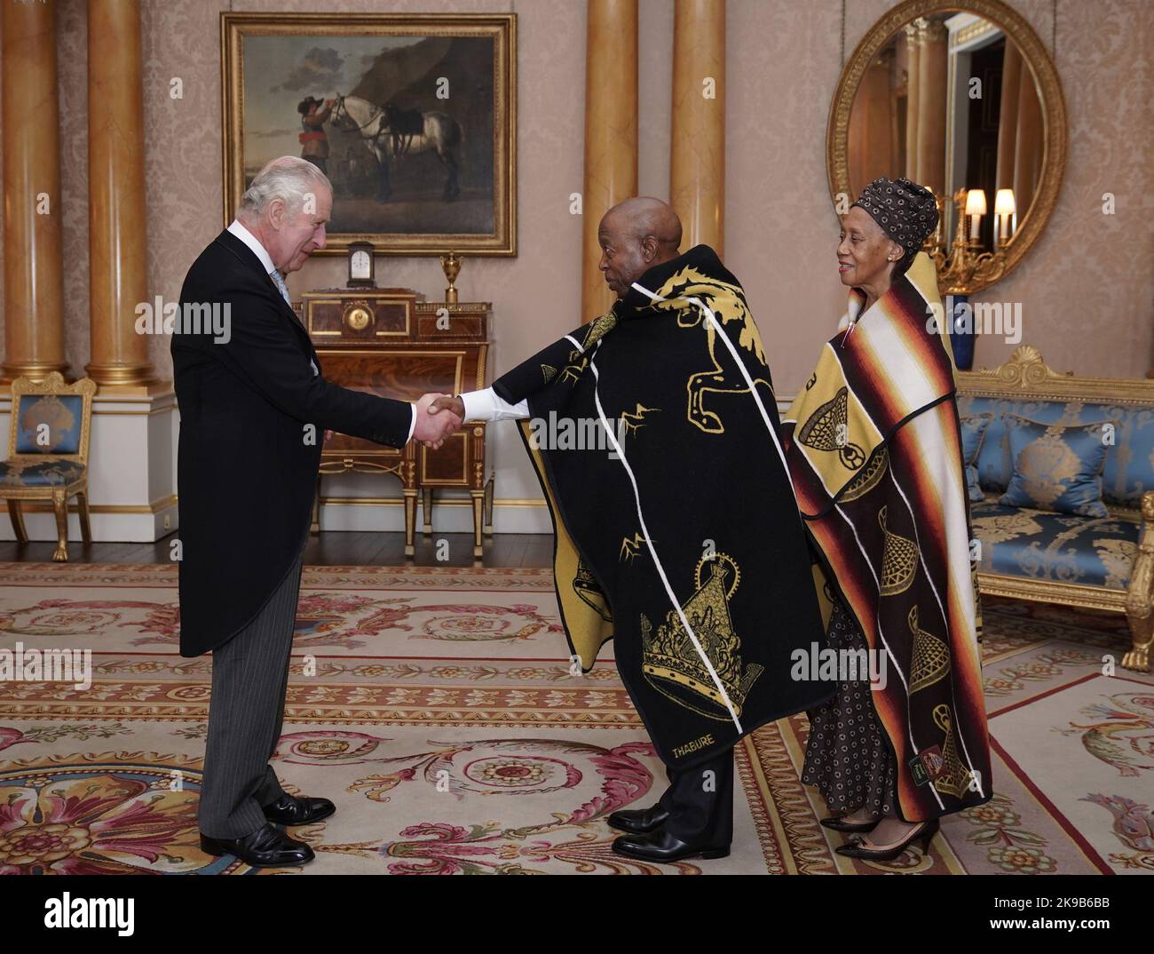 King Charles III with His Excellency Nehemia Sekhonyana Bereng, High ...