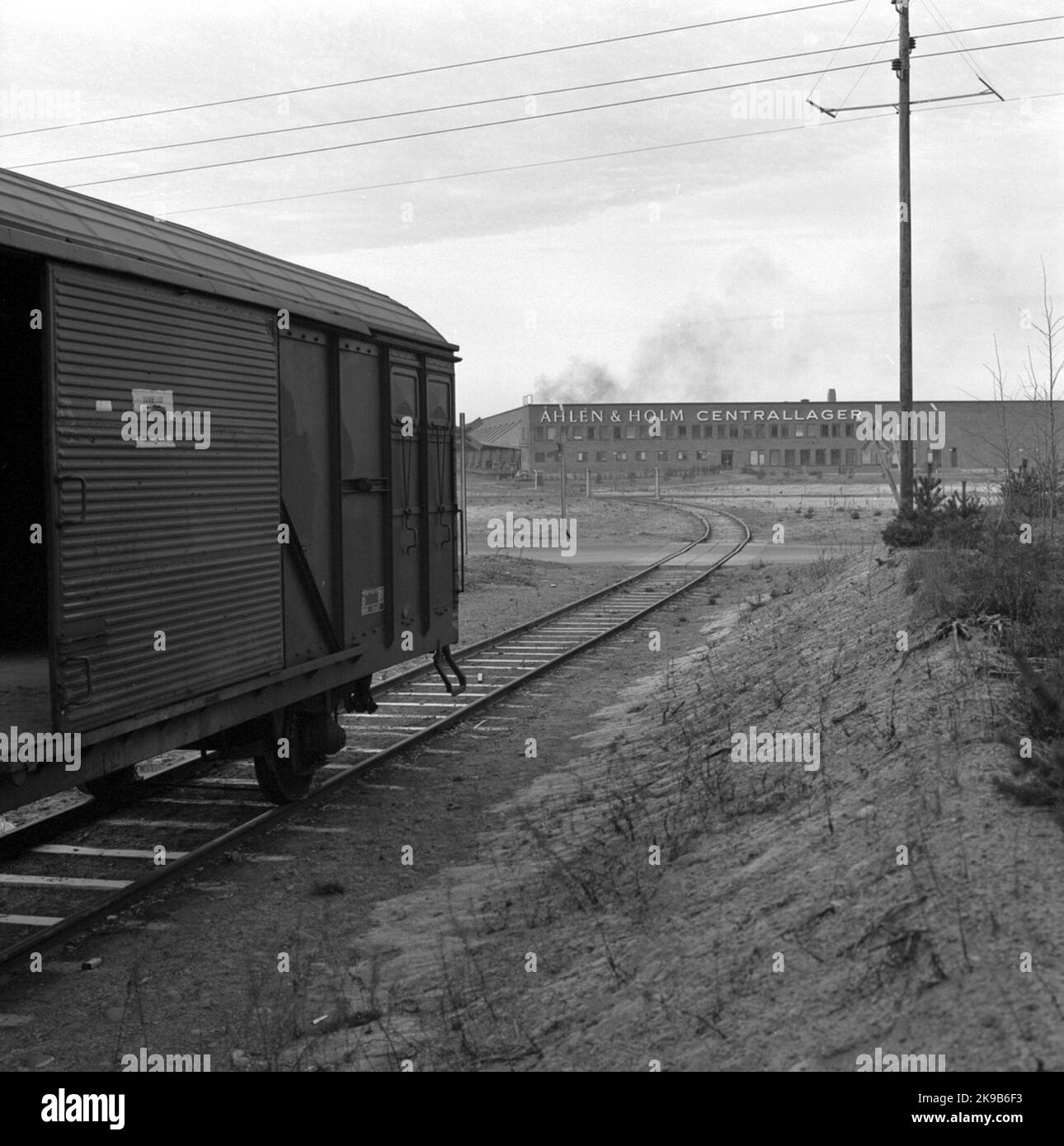 Industrial track Jordbro Stock Photo - Alamy