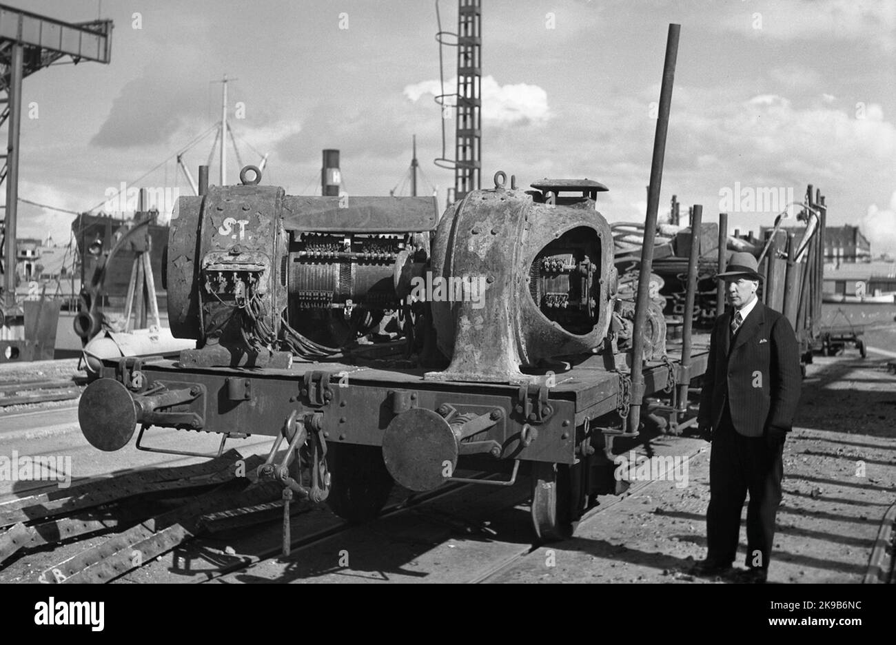 Engines from Starke, when rebuilding Starke on Kockum's shipyard Stock ...