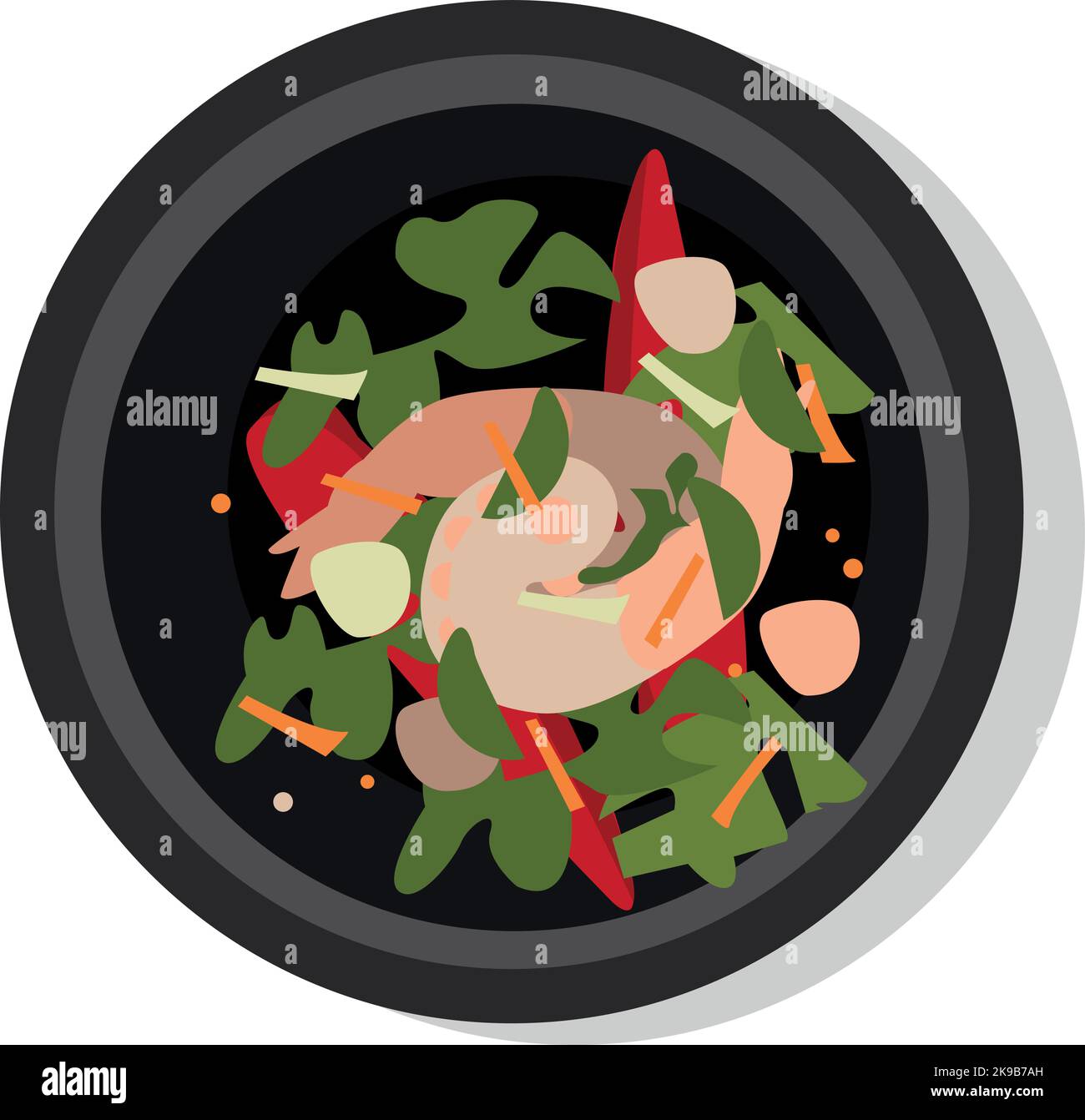 Famous asian dish Stock Vector Images - Alamy