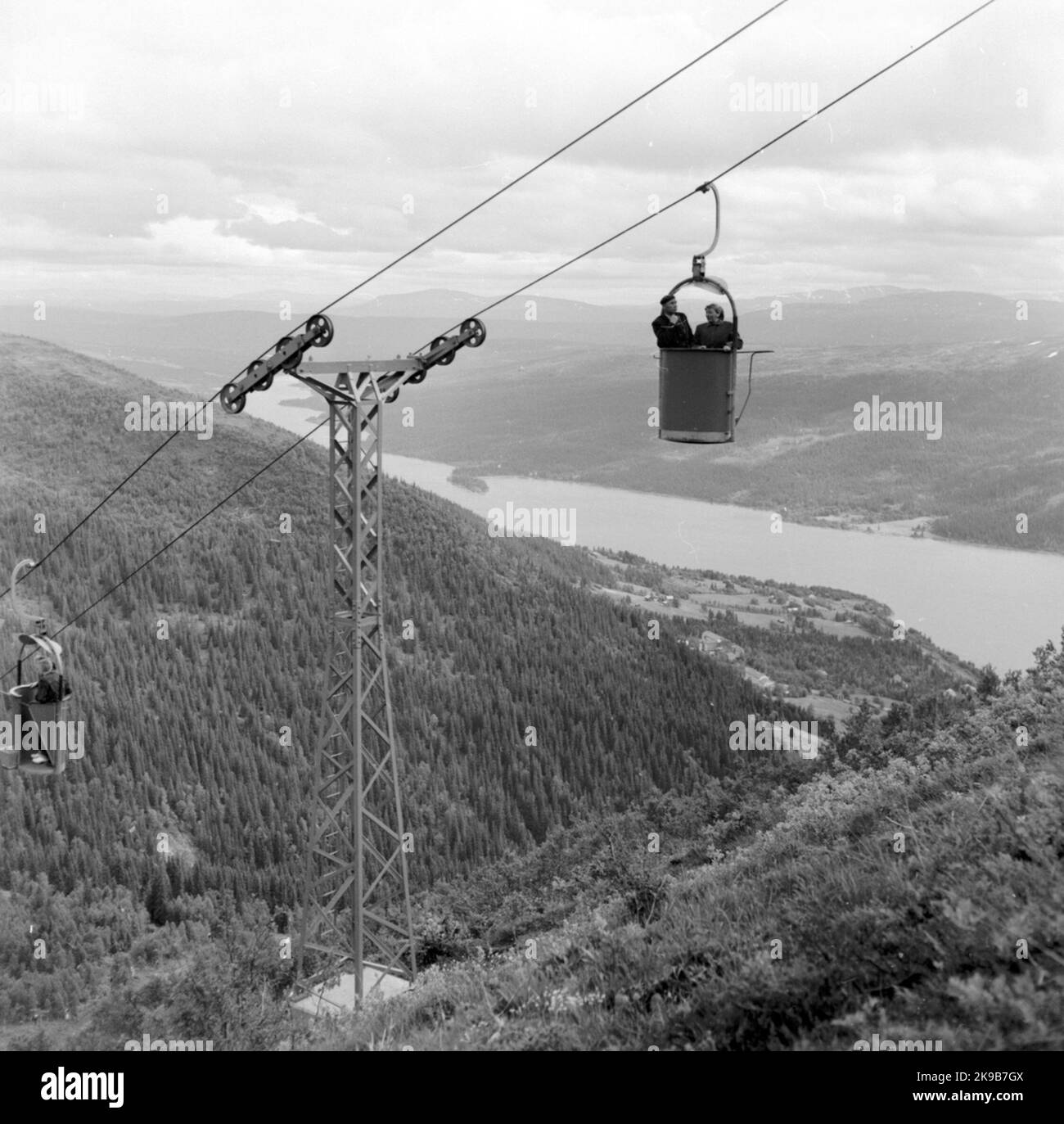 Cable car views Black and White Stock Photos & Images - Alamy