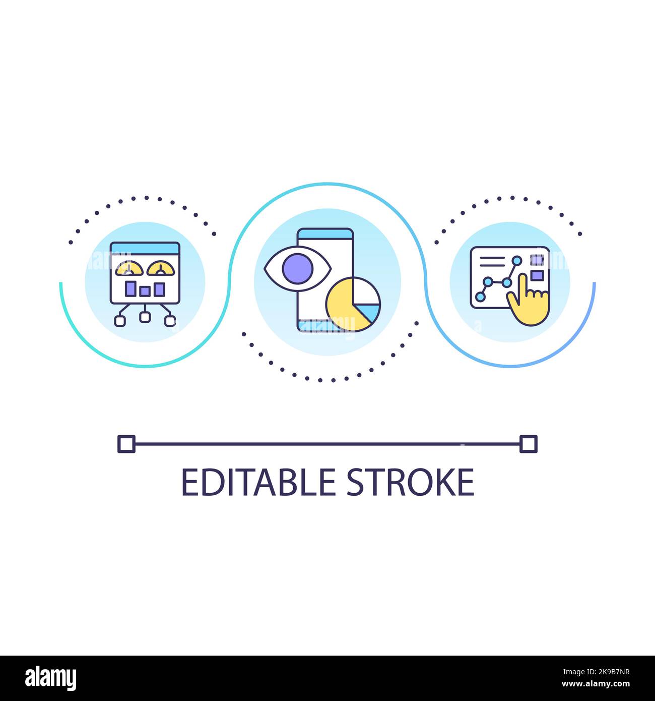 Optimize strategy loop concept icon Stock Vector Image & Art - Alamy