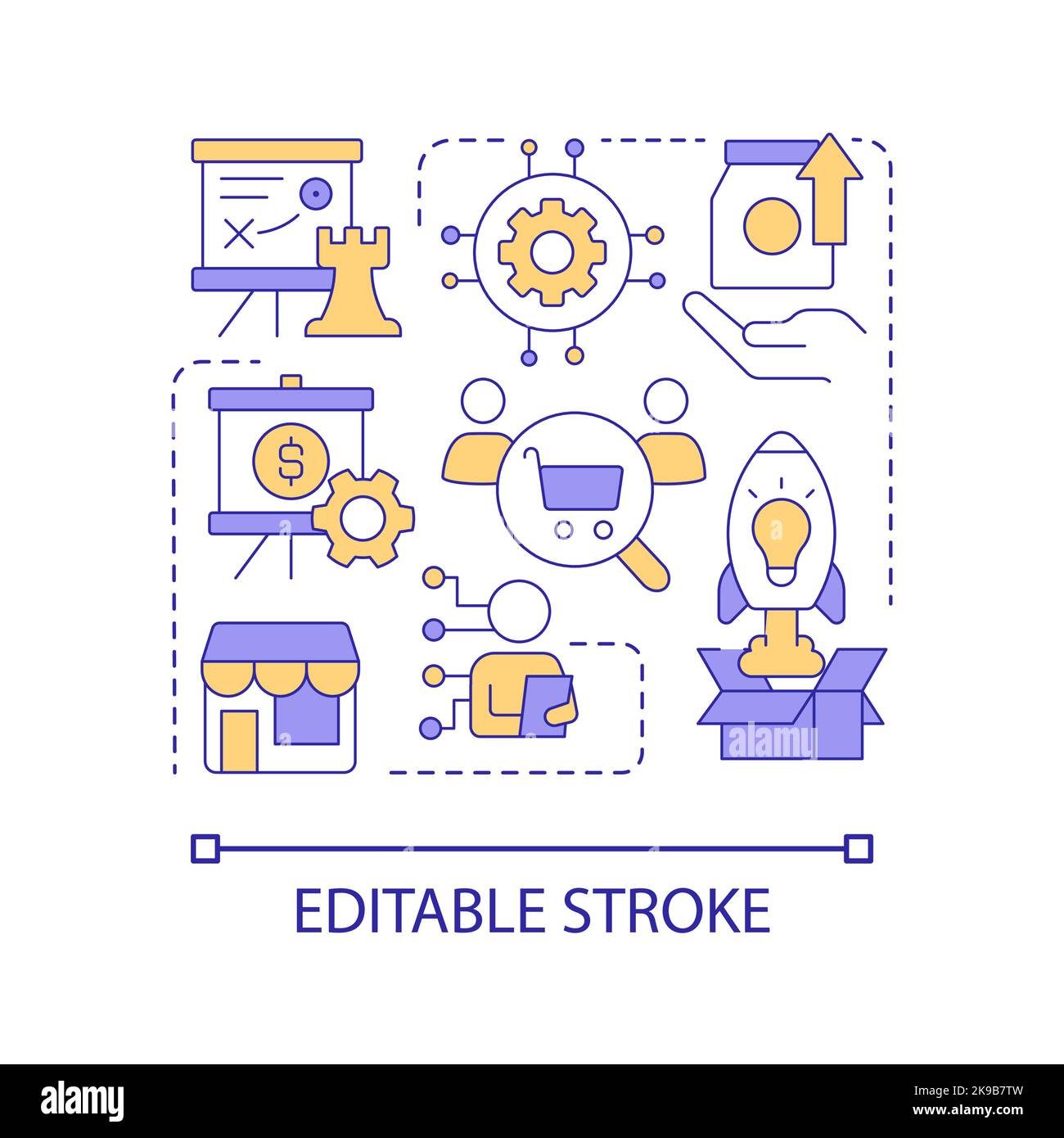 Build business strategy concept icon Stock Vector Image & Art - Alamy