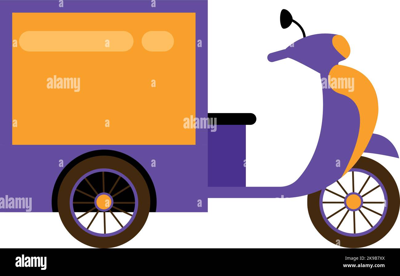 Motobike icon. Street transport. Food delivery vehicle Stock Vector ...