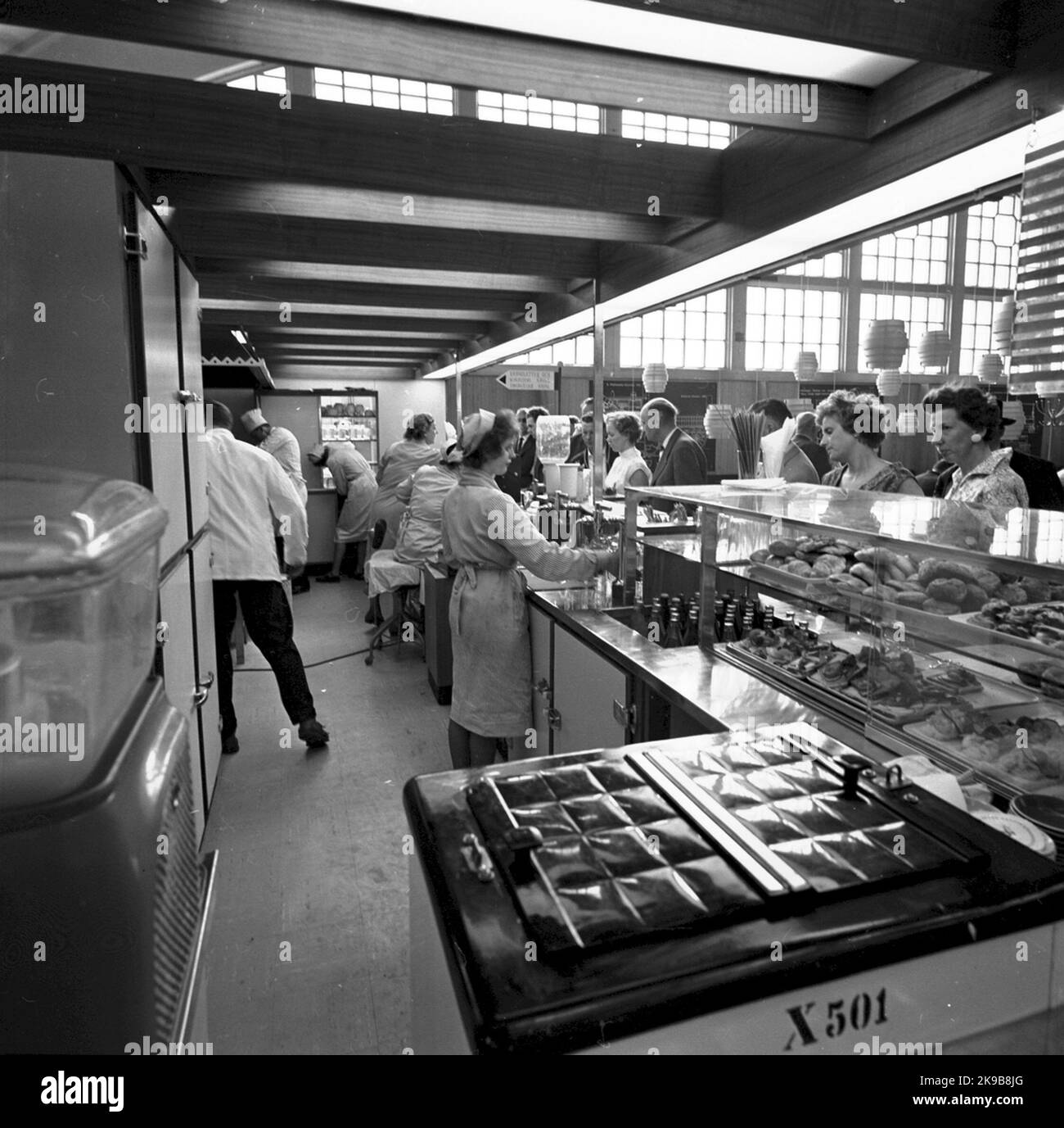 The traffic restaurant "Hyllan", Stockholm Central Station Stock Photo ...