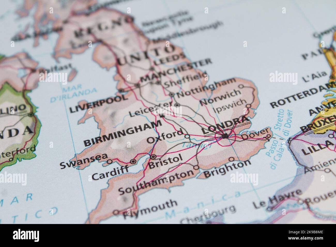 Map of united kingdom cities hi-res stock photography and images - Alamy