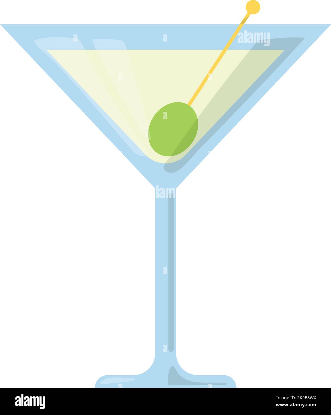 Martini icon. Cocktail alcohol drink with olive Stock Vector Image ...