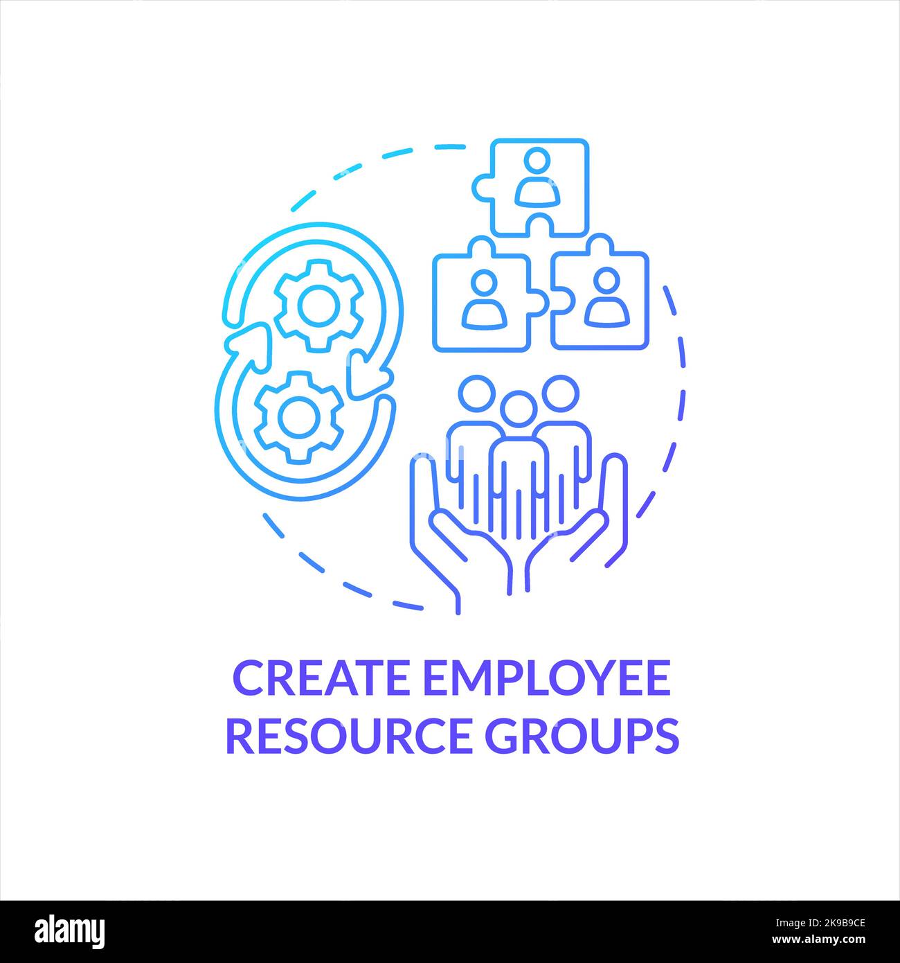Create employee resource groups blue gradient concept icon Stock Vector ... Create employee resource groups blue gradient concept icon Stock Vector ...