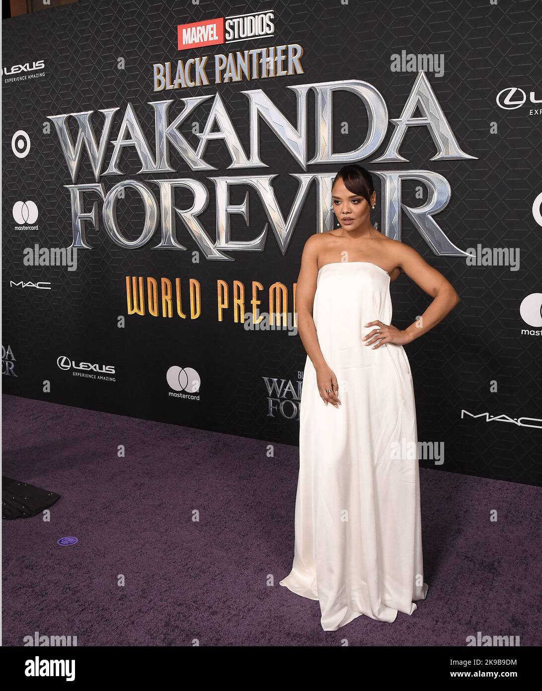 arrives at the Marvel Studios’ BLACK PANTHER: WAKANDA FOREVER World Premiere held at the Dolby ...