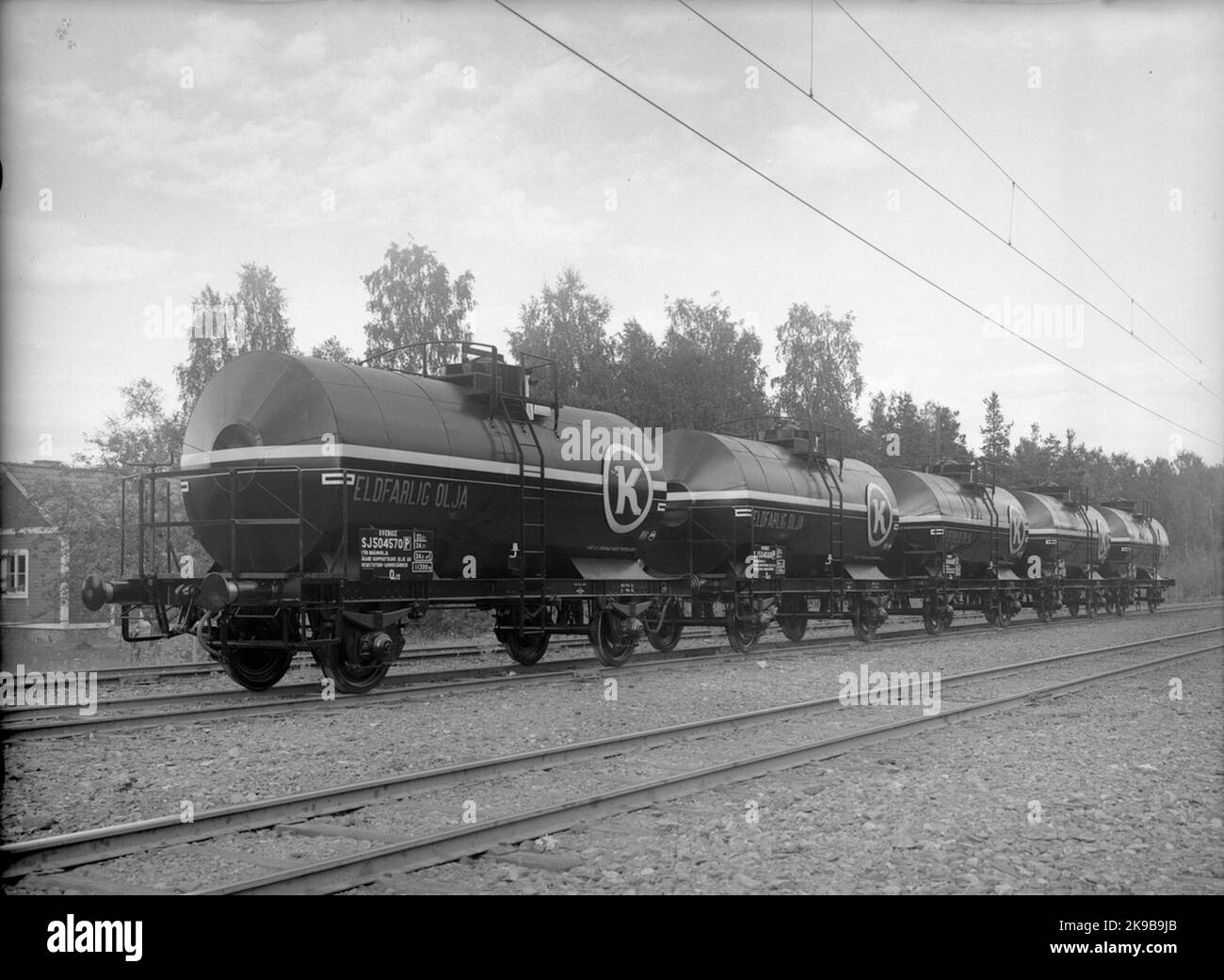 State Railways, SJ Q12 504570. Copper Trans Stock Photo - Alamy