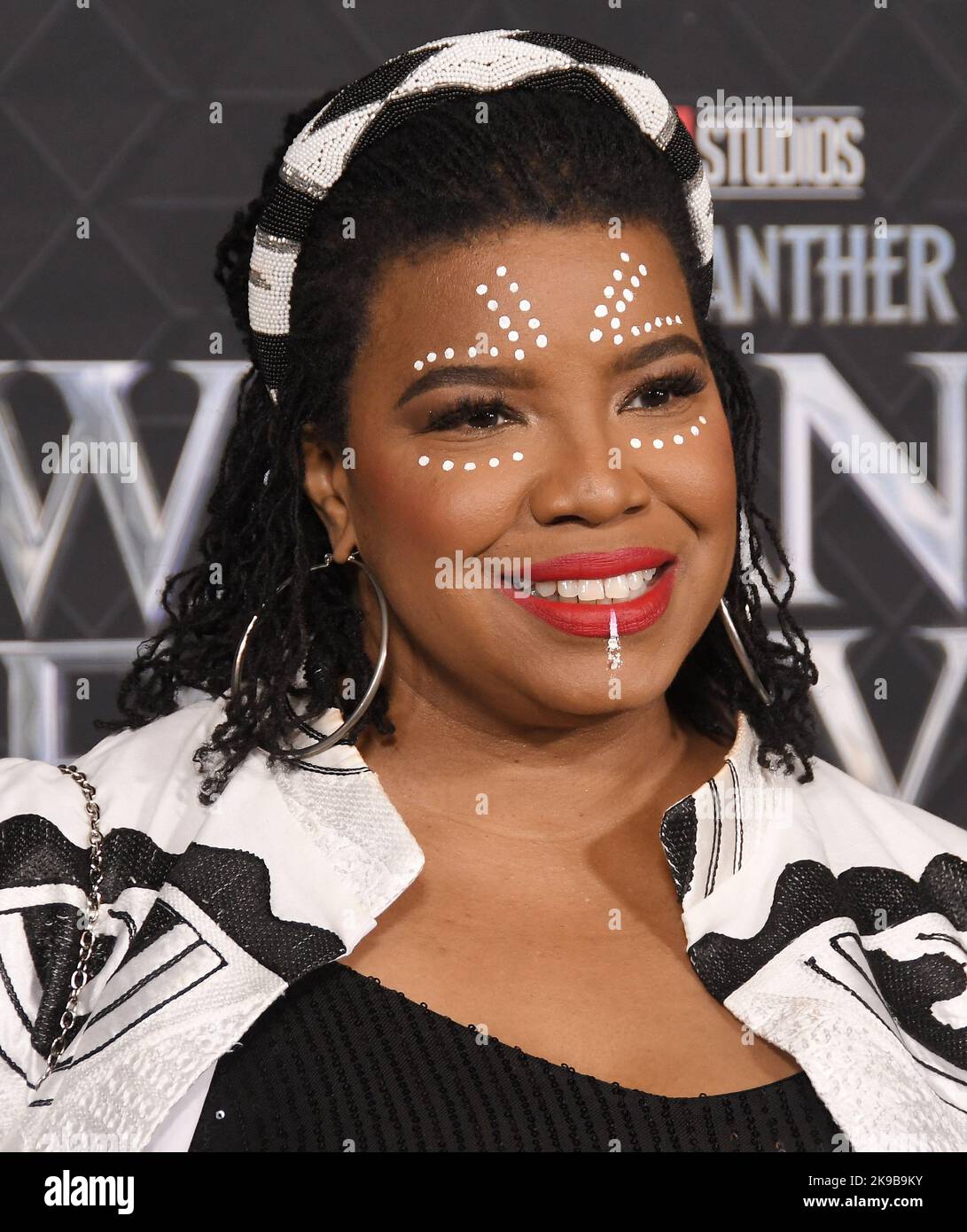 April Reign arrives at the Marvel Studios’ BLACK PANTHER: WAKANDA ...