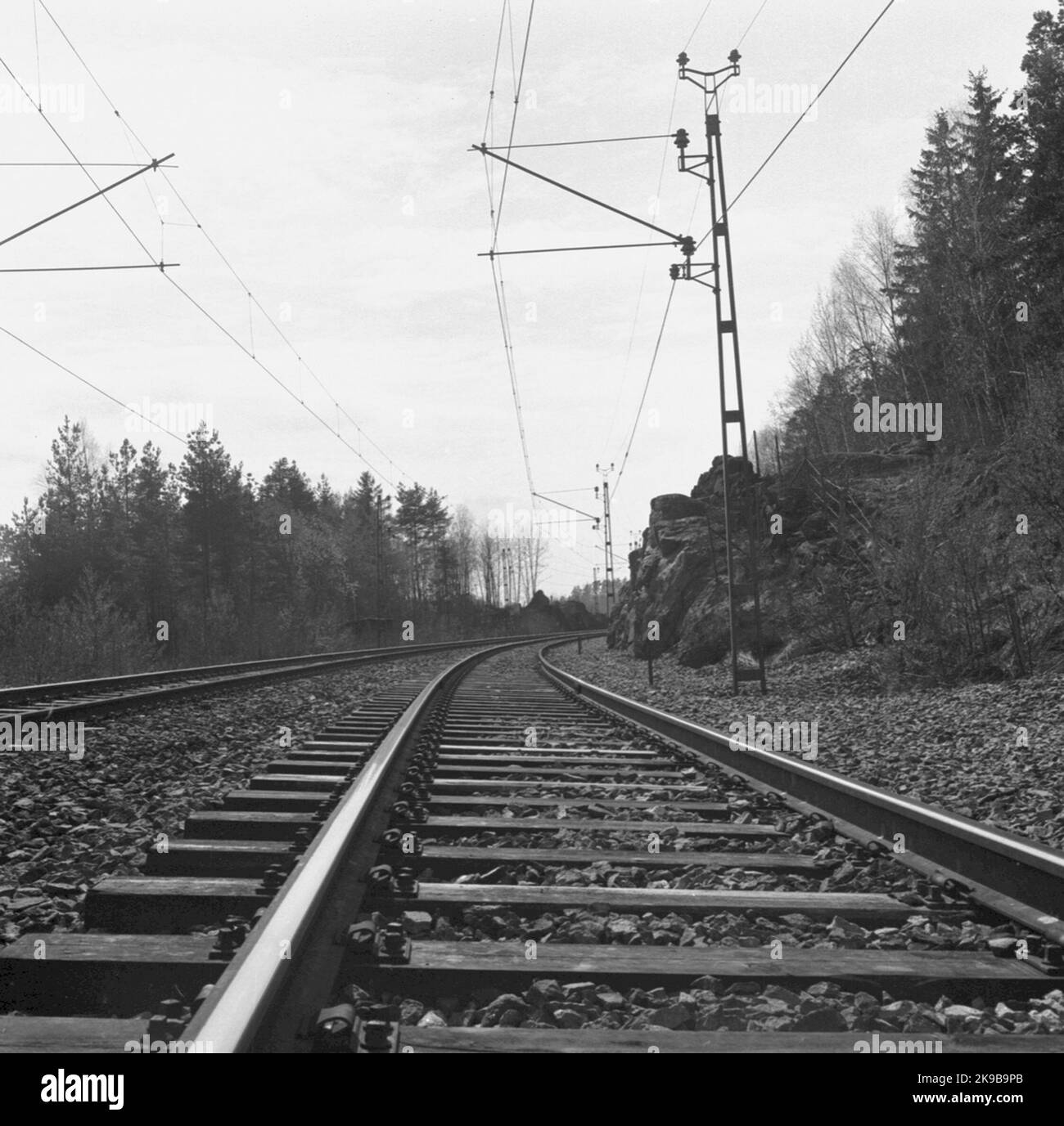 Detail image double track Stock Photo - Alamy