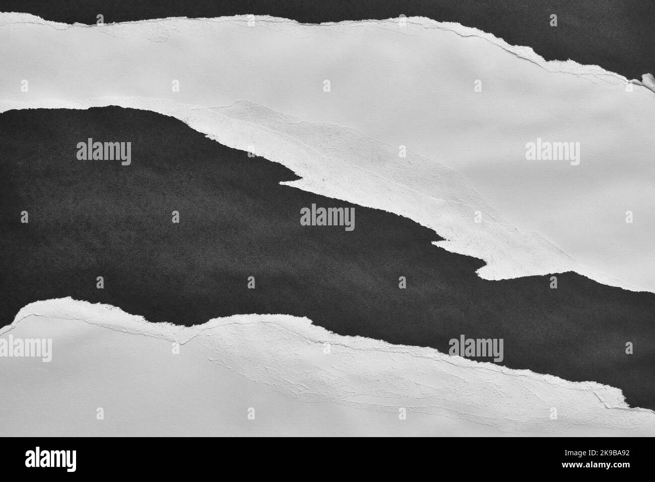 Black and White Torn Paper Collage Style, Ripped Paper Effect, Texture ...