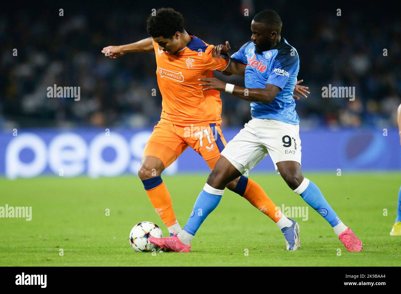 During the Champions League Group A football match between SSC Napoli ...