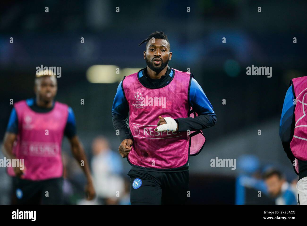 SSC Napoli's Cameroonian striker Andre Zambo Anguissa looks During the ...